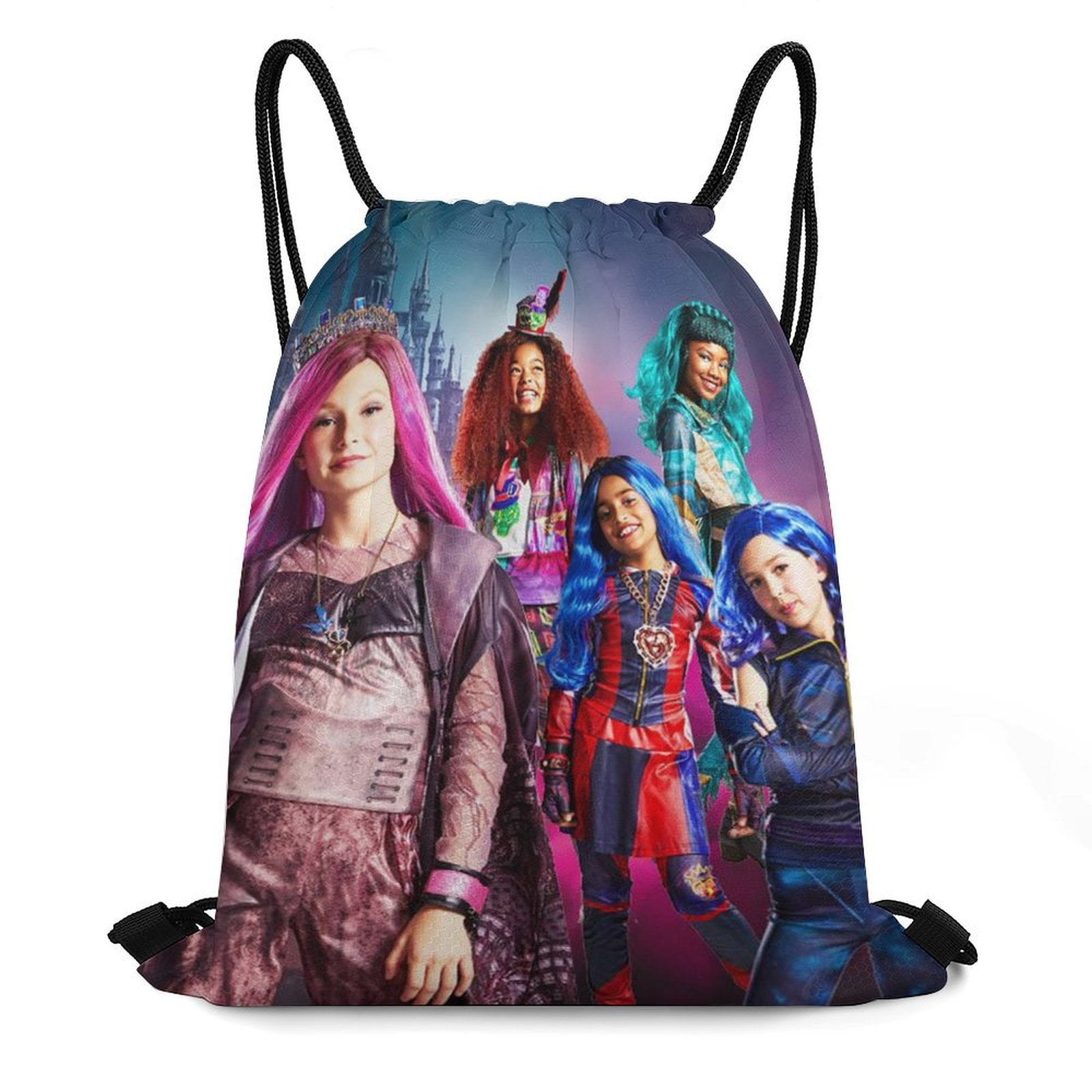 Descendants Drawstring Backpacks Gym Athlete Bag Draw String Bags for ...