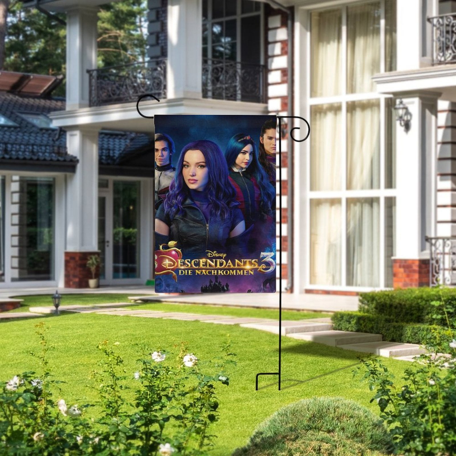 Descendants Garden Banner - Double-Sided House Outdoor Flag for Yard ...