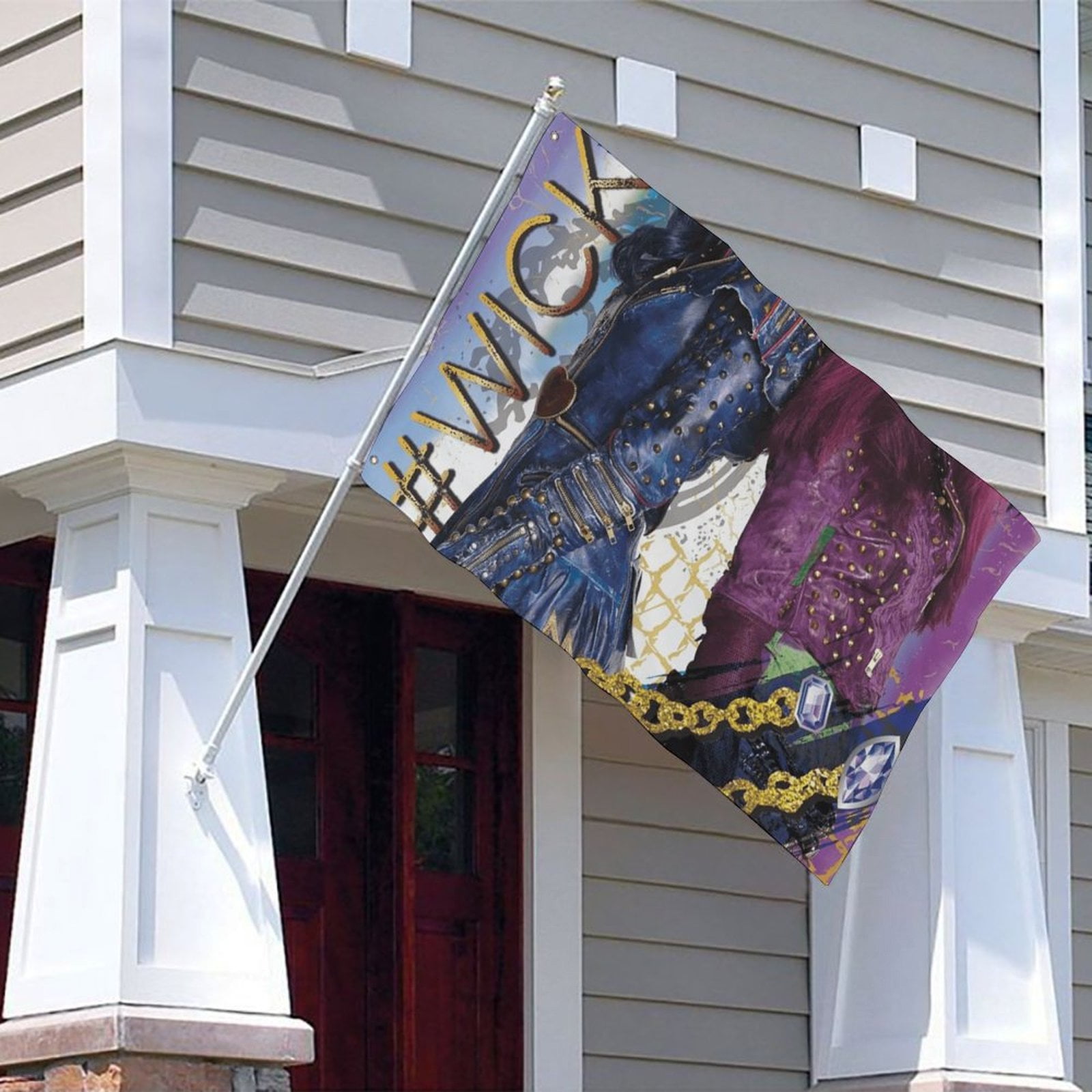 Descendants Garden Banner - Double-Sided House Outdoor Flag for Yard And Lawn Decoration ...