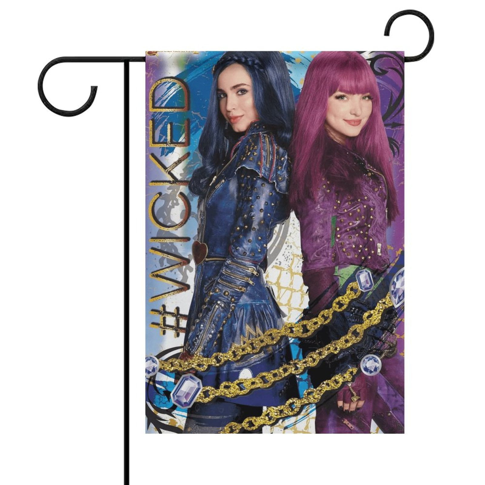 Descendants Garden Banner - Double-Sided House Outdoor Flag for Yard ...