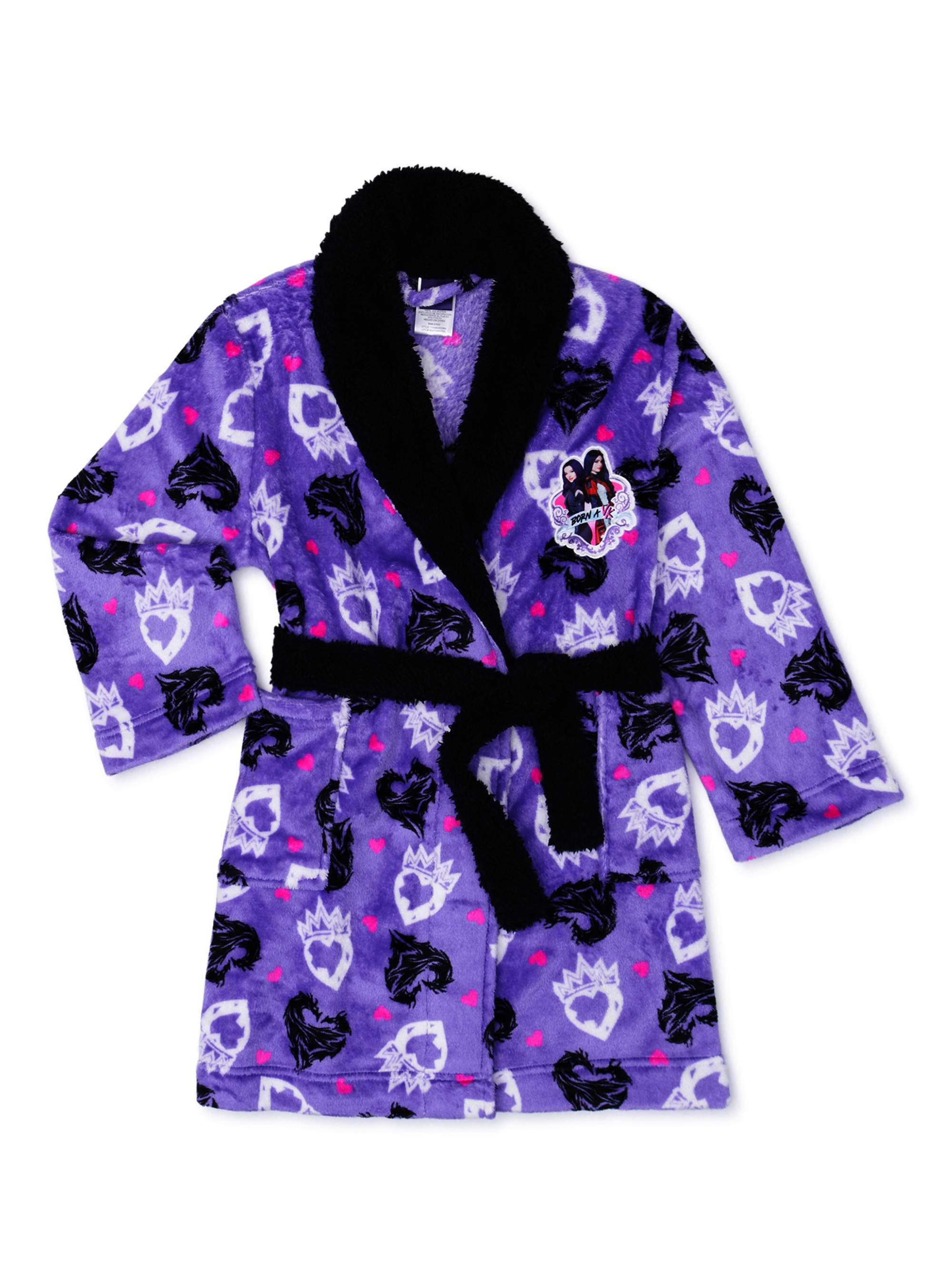 Descendants Girls Plush Pajama Robe, Sizes 4-10 - Walmart.com