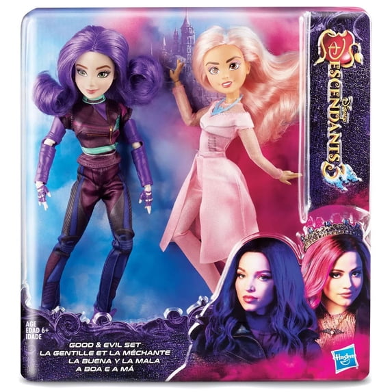 Disney's Descendants 3 Mal and Audrey Good and Evil Set Dolls - Aged 6 ...