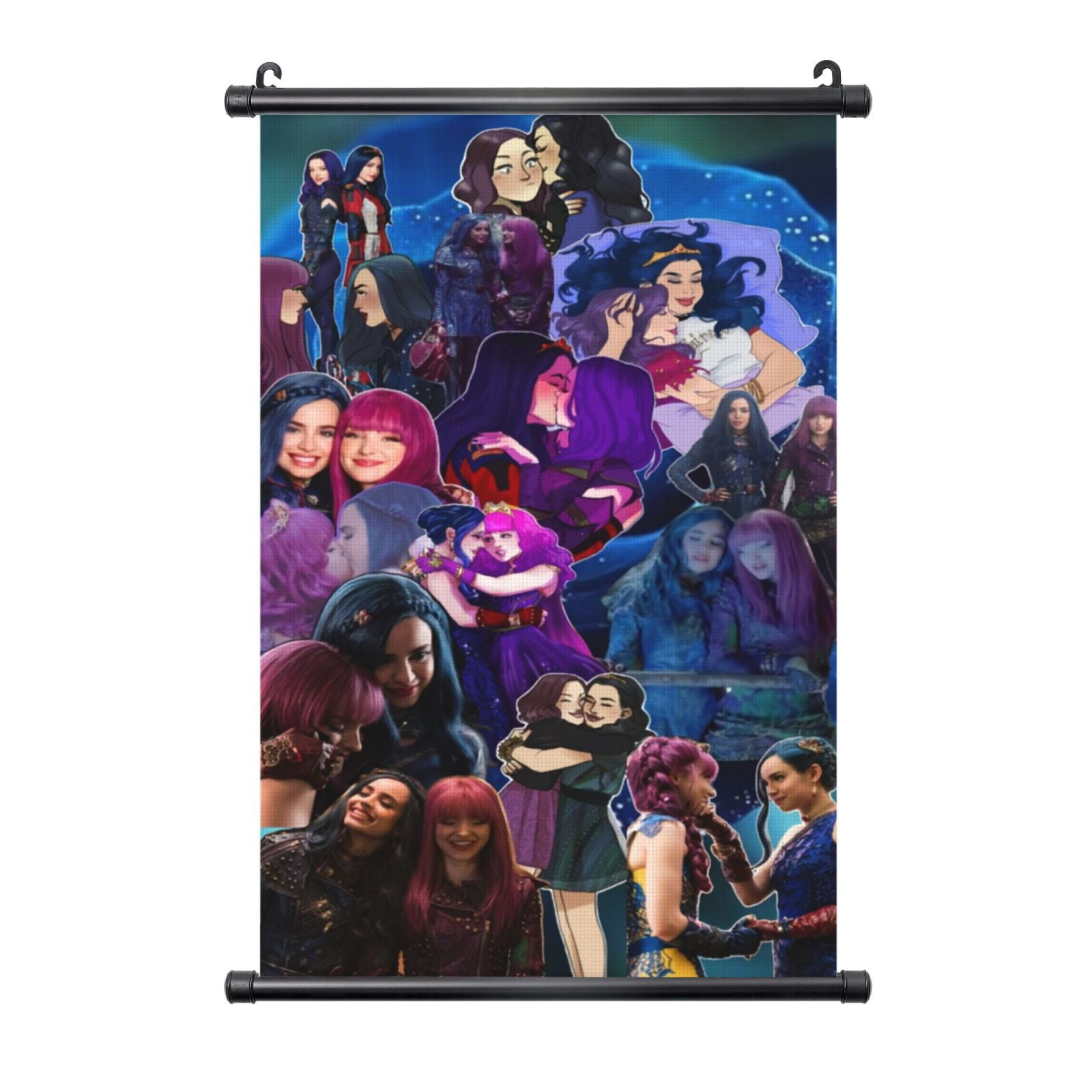 Descendants Hanging Poster, Black Plastic Shaft Wall Hanging Posters ...