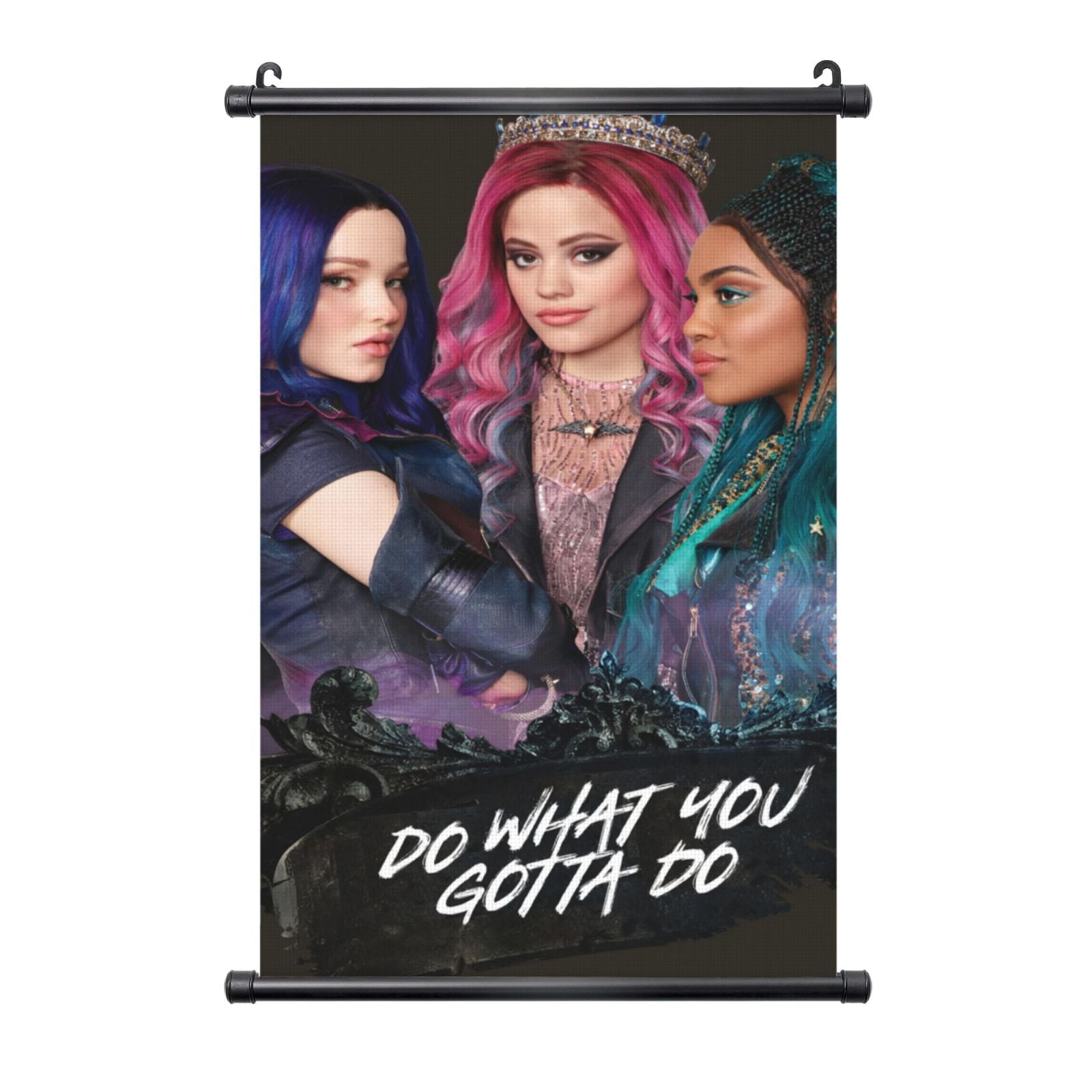 Descendants Hanging Poster, Black Plastic Shaft Wall Hanging Posters ...