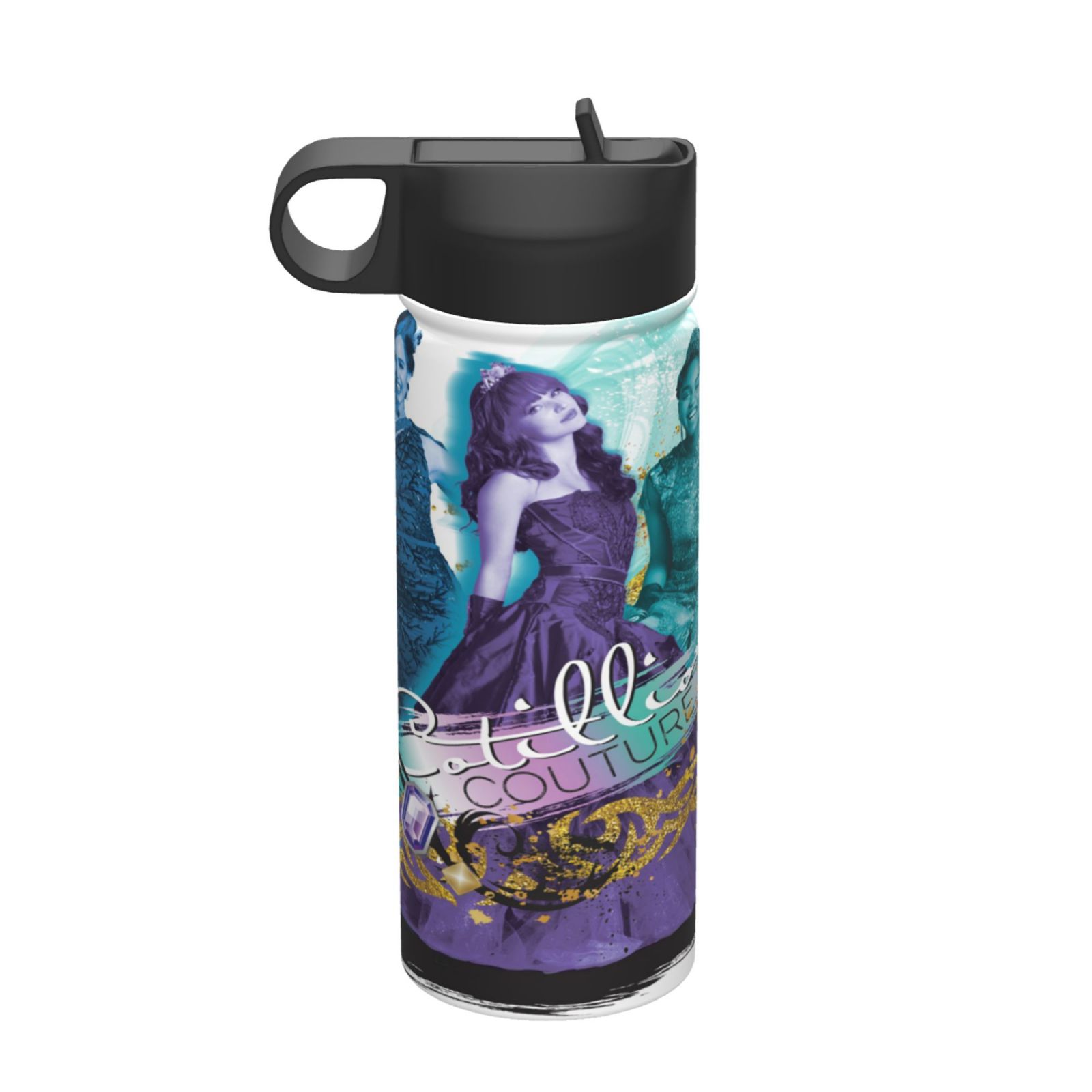 Descendan-t Insulated Water Bottle with Straw Stainless Steel Vacuum ...