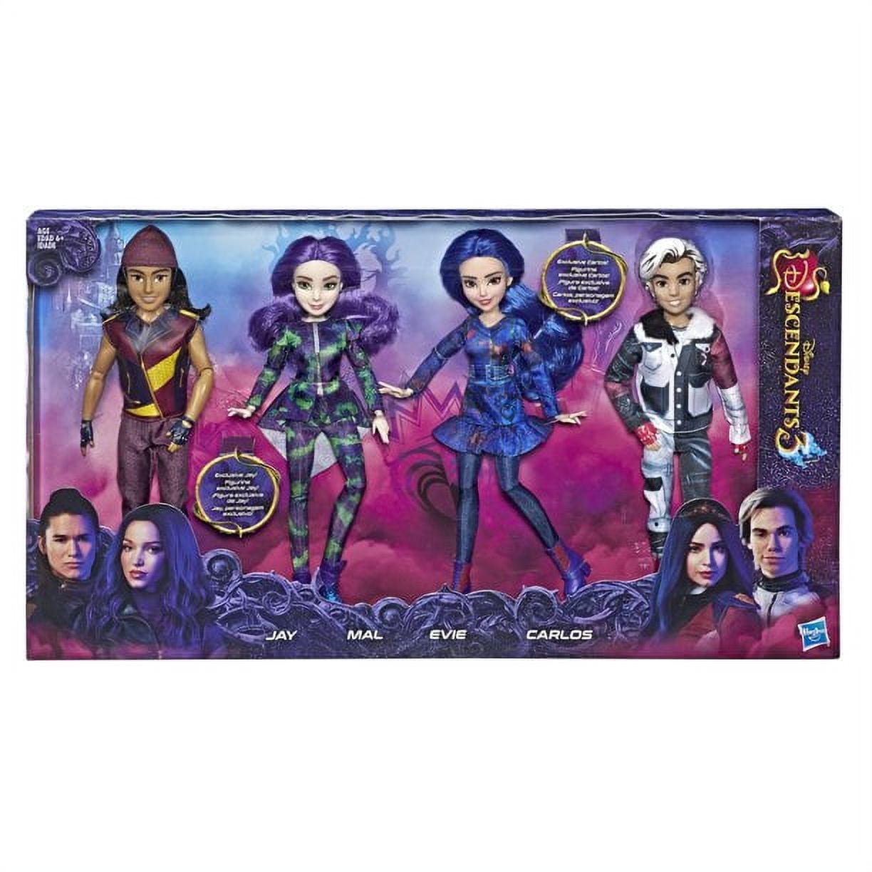 Descendants Isle of the Lost Collection Doll Set - Mal, Evie, Jay ...
