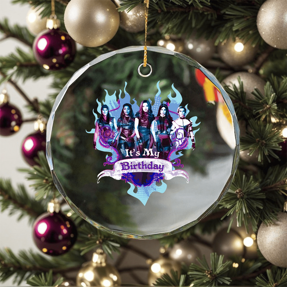 Descendants It's My Birthday Party Heart Ornament, Indoor Decoration ...