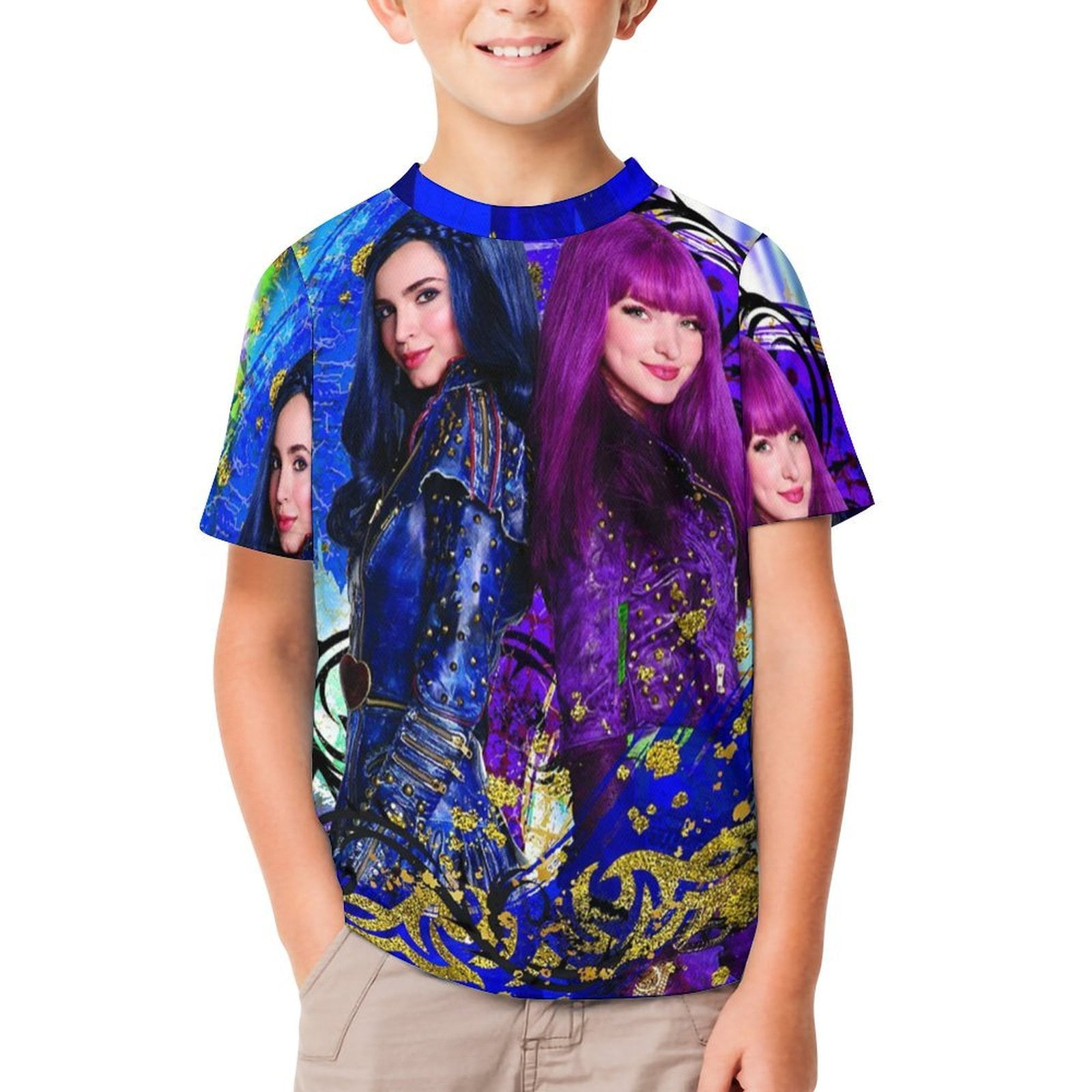 Descendants Kids Short Sleeve Tee Shirt Novelty Crewneck T-Shirts ...