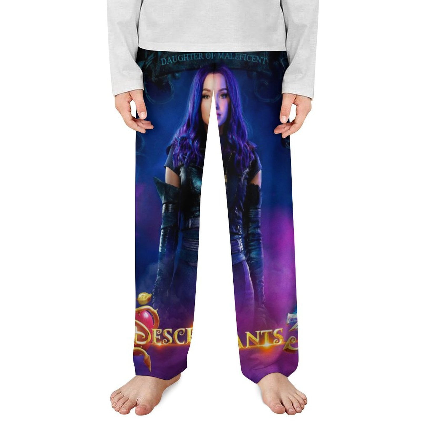 Descendants Mal Children's Pajamas Lounge Straight Leg Sleeping Pants ...