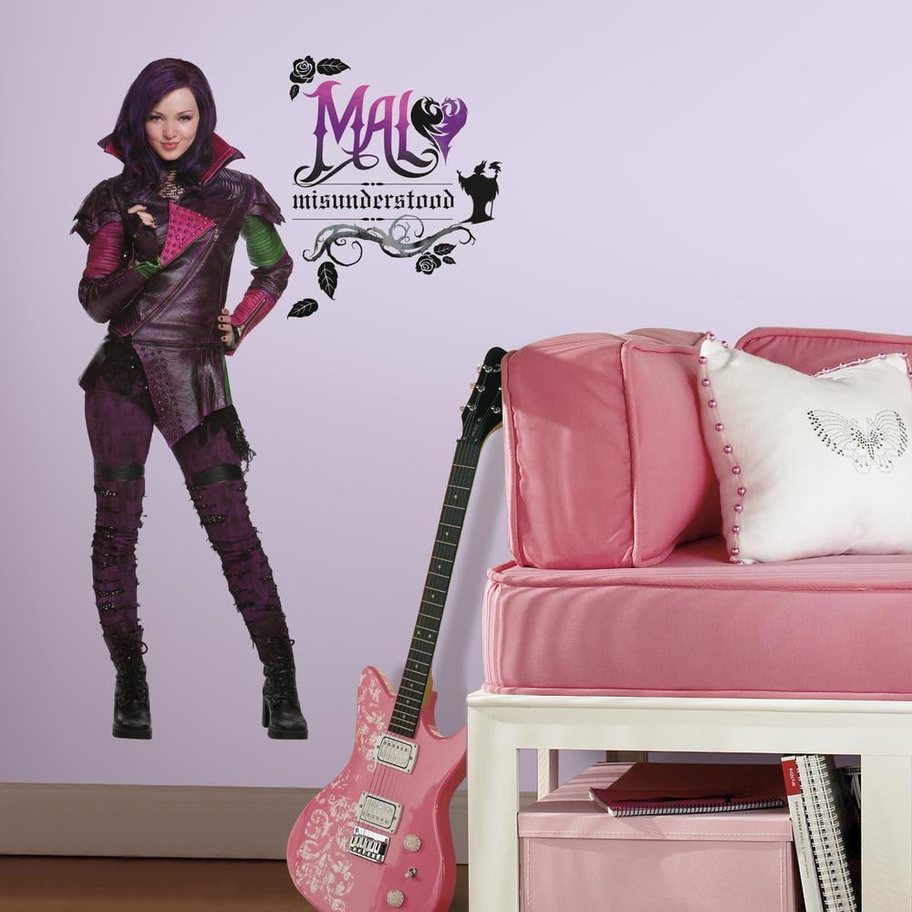 Descendants Mal Giant Wall Decals - Walmart.com