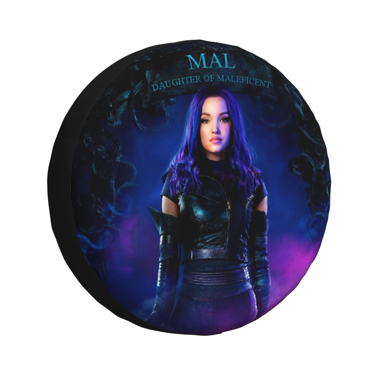 Descendants Mal Spare Tire Cover Universal Wheel Tire Cover Dust-Proof ...