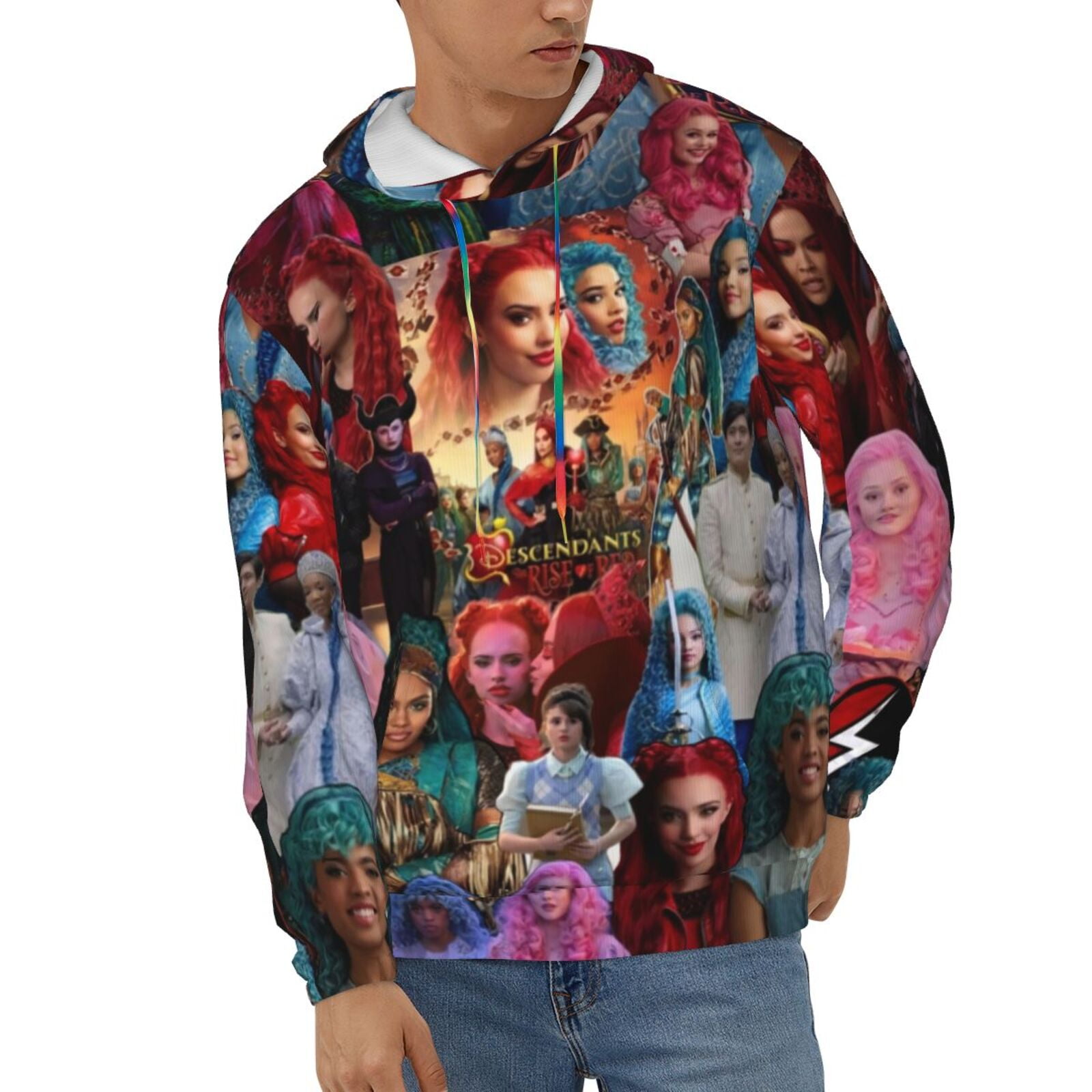 Descendants Men's Hoodie Novelty Graphic Long Sleeve Adult Sweatshirt ...