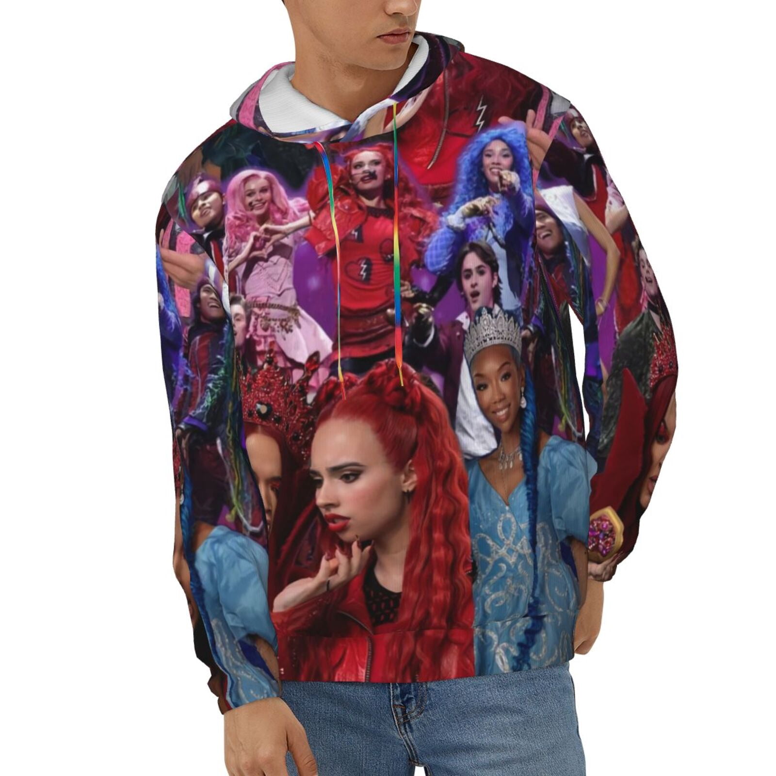 Descendants Men's Hoodie Novelty Graphic Long Sleeve Adult Sweatshirt ...