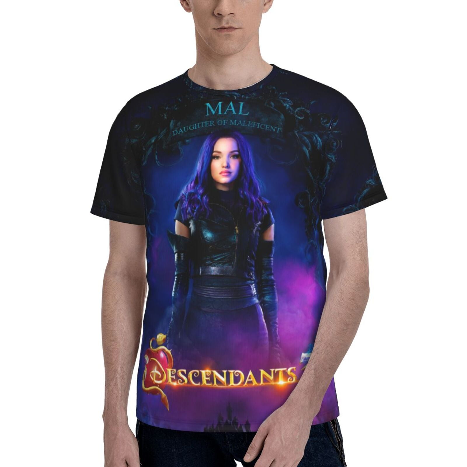 Descendants Men's T Shirt 3D Graphic Hip Hop Unisex Tees Tops Casual Stylish Crew Neck Short ...