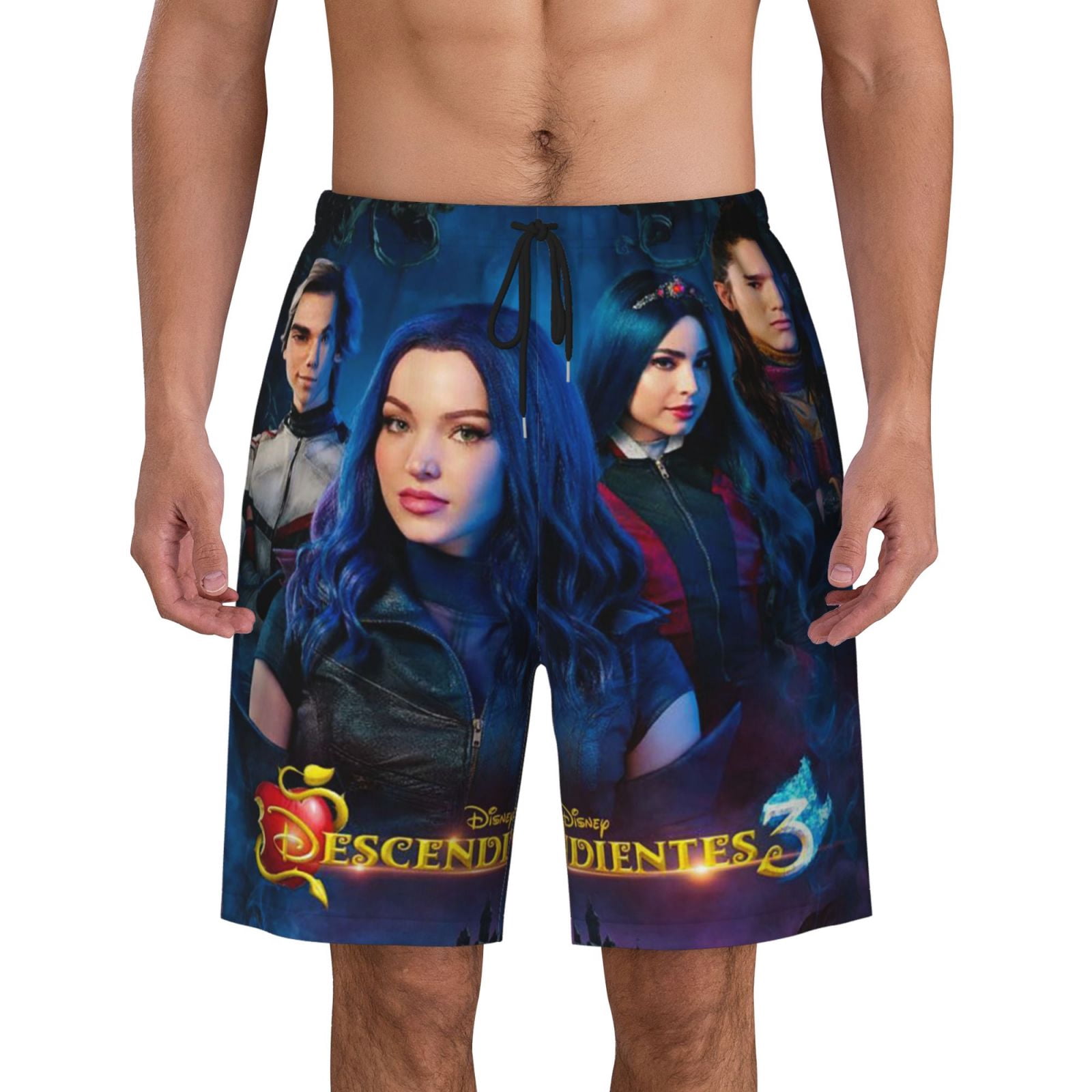 Descendants Mens Swim Trunks Quick Dry Board Shorts With Mesh Lining ...