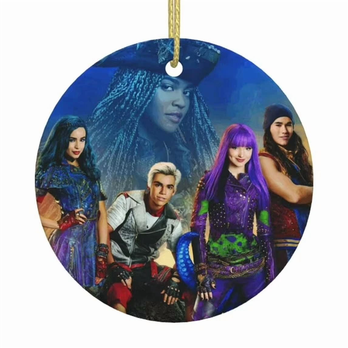 Descendants Movie Disney Noel Festive Ceramic Ornament 2D FLAT Ceramic ...