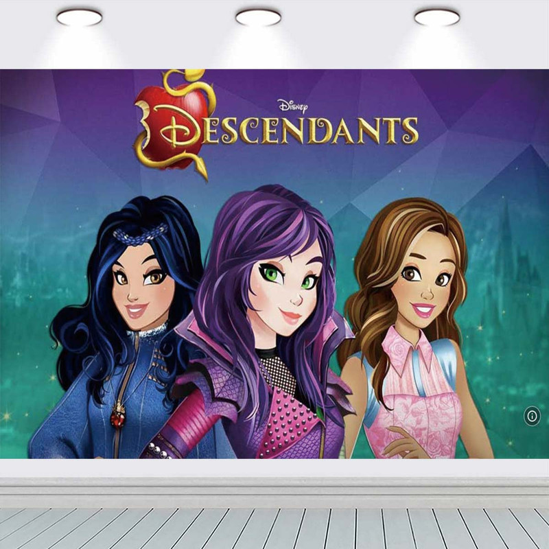 Descendants Party Supplies Taspestry Poster Banner Backdrop Background ...