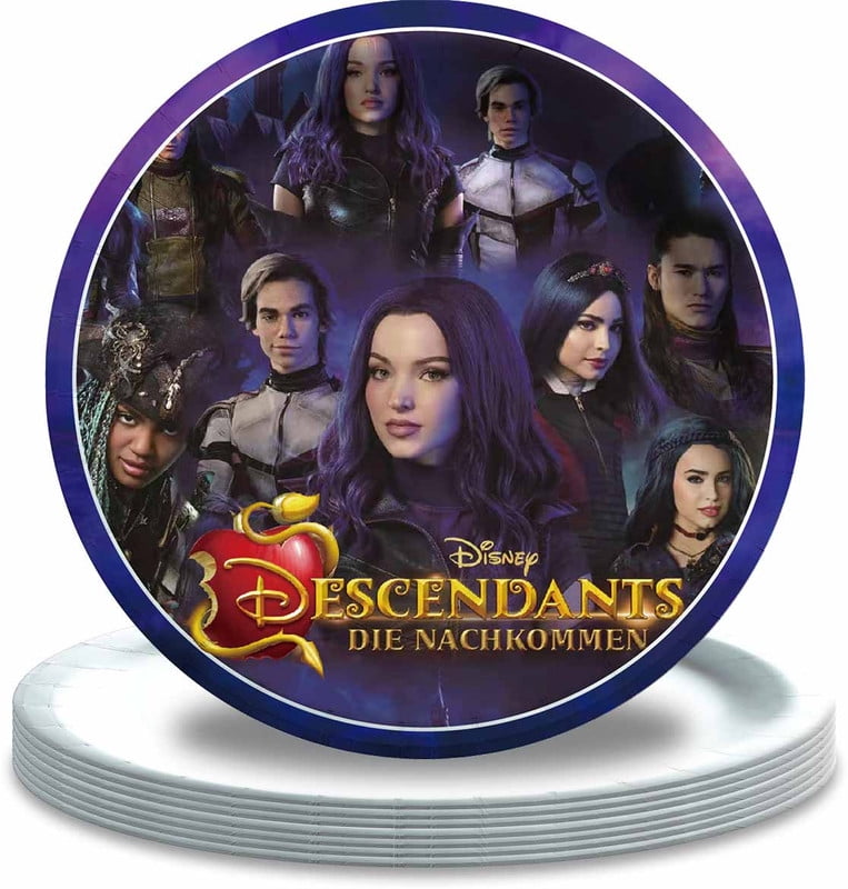 Descendants Plates Party Supplies Birthday Dinnerware Decorations ...