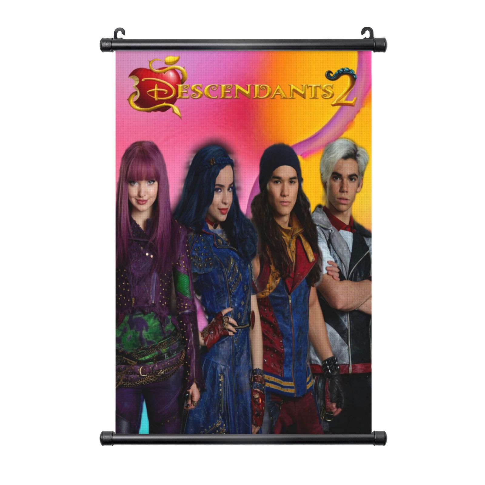 Descendants Poster Aesthetic Canvas PVC Shaft Wall Art Hanging Hanger ...