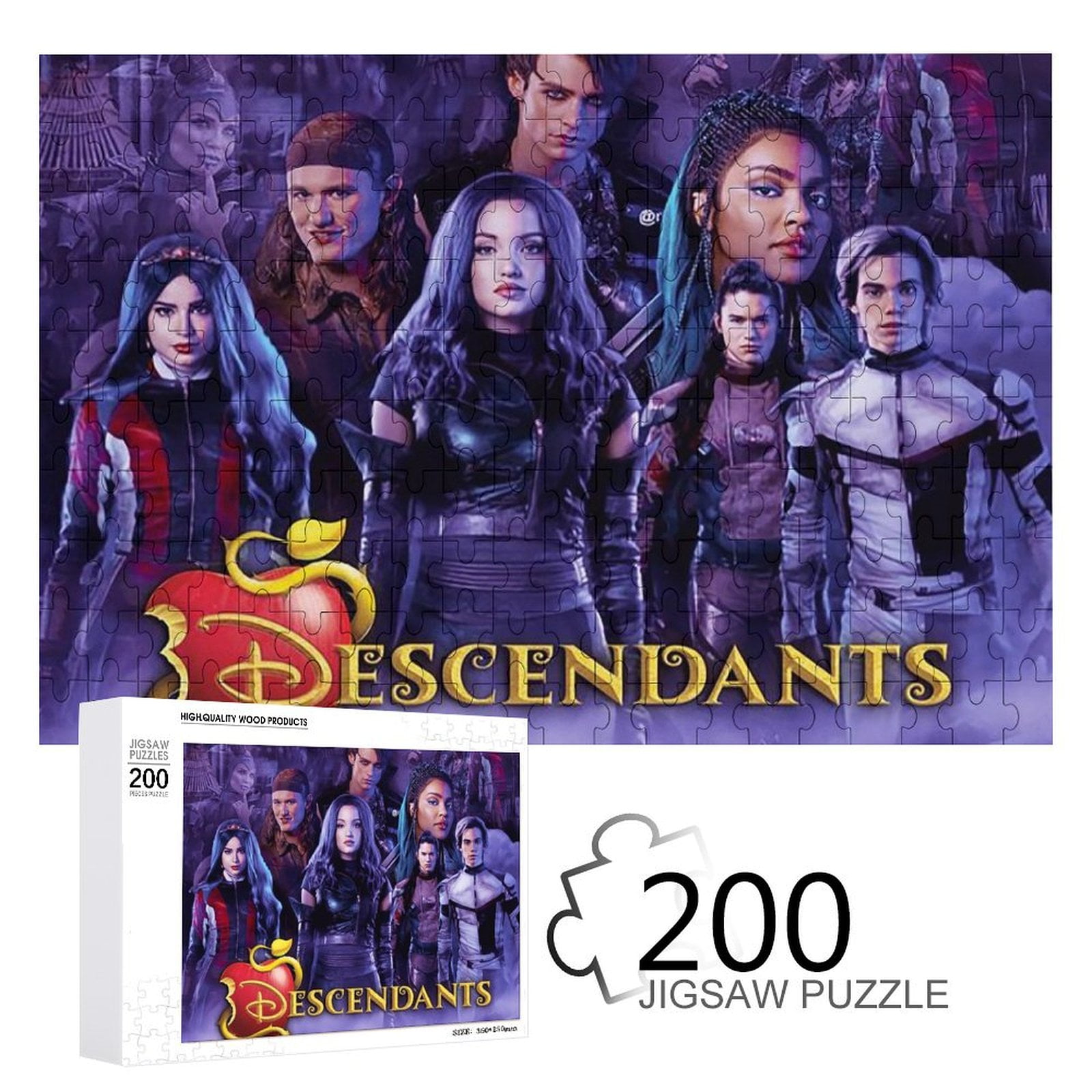 Descendants Puzzle For Adults & Kids - 200 PCS Jigsaw Puzzle - Walmart.com