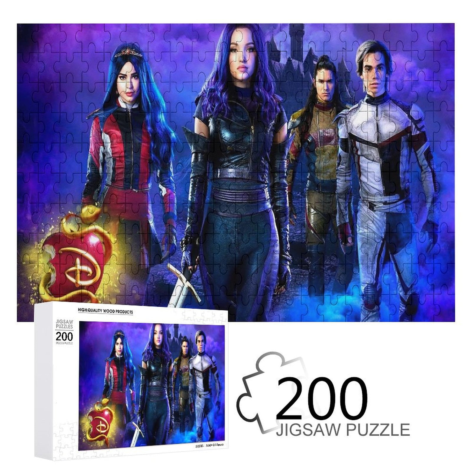 Descendants Puzzle For Adults & Kids - 200 Piece Jigsaw Puzzle ...