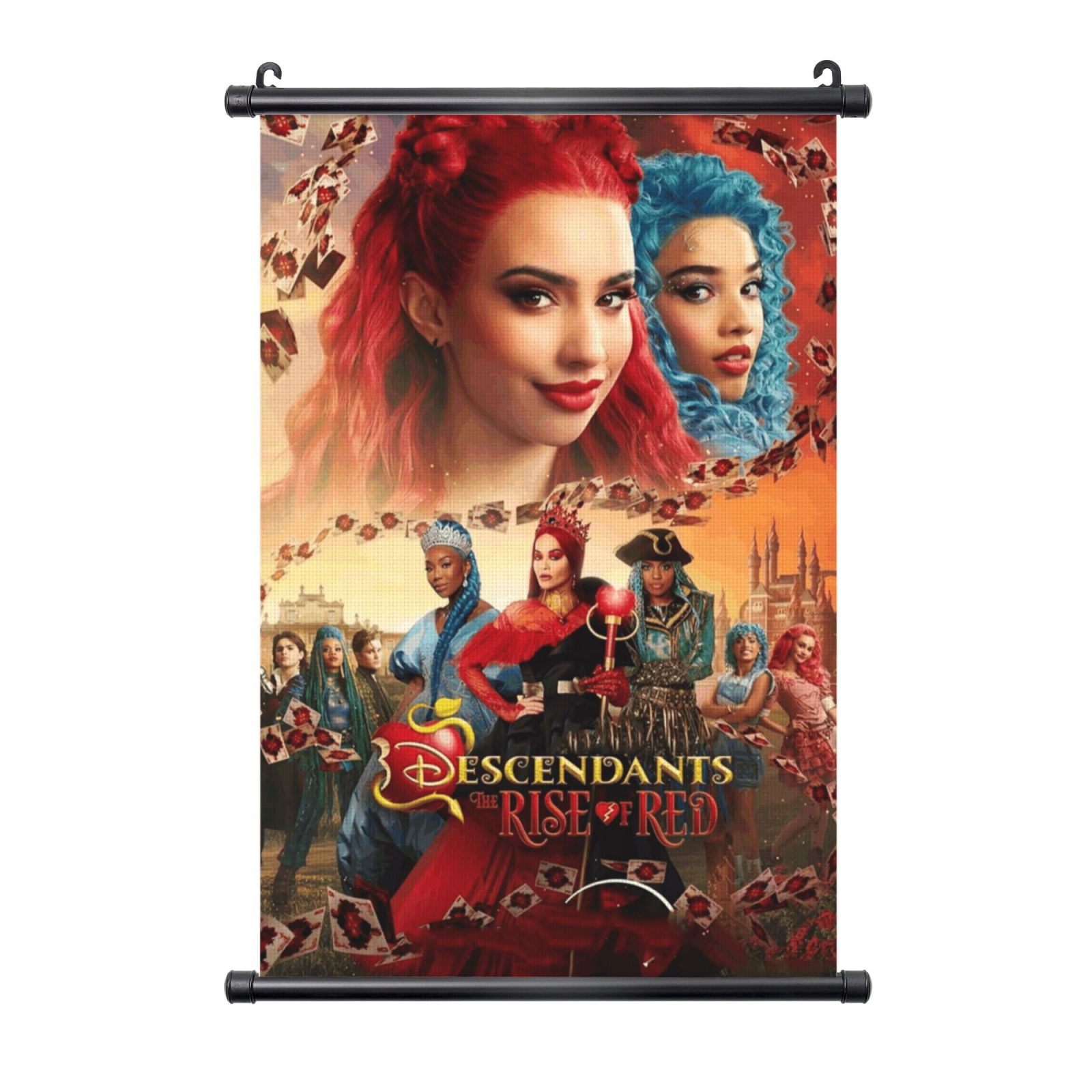 Descendants The Rise of Red Black Plastic Shaft Hanging Poster Canvas ...