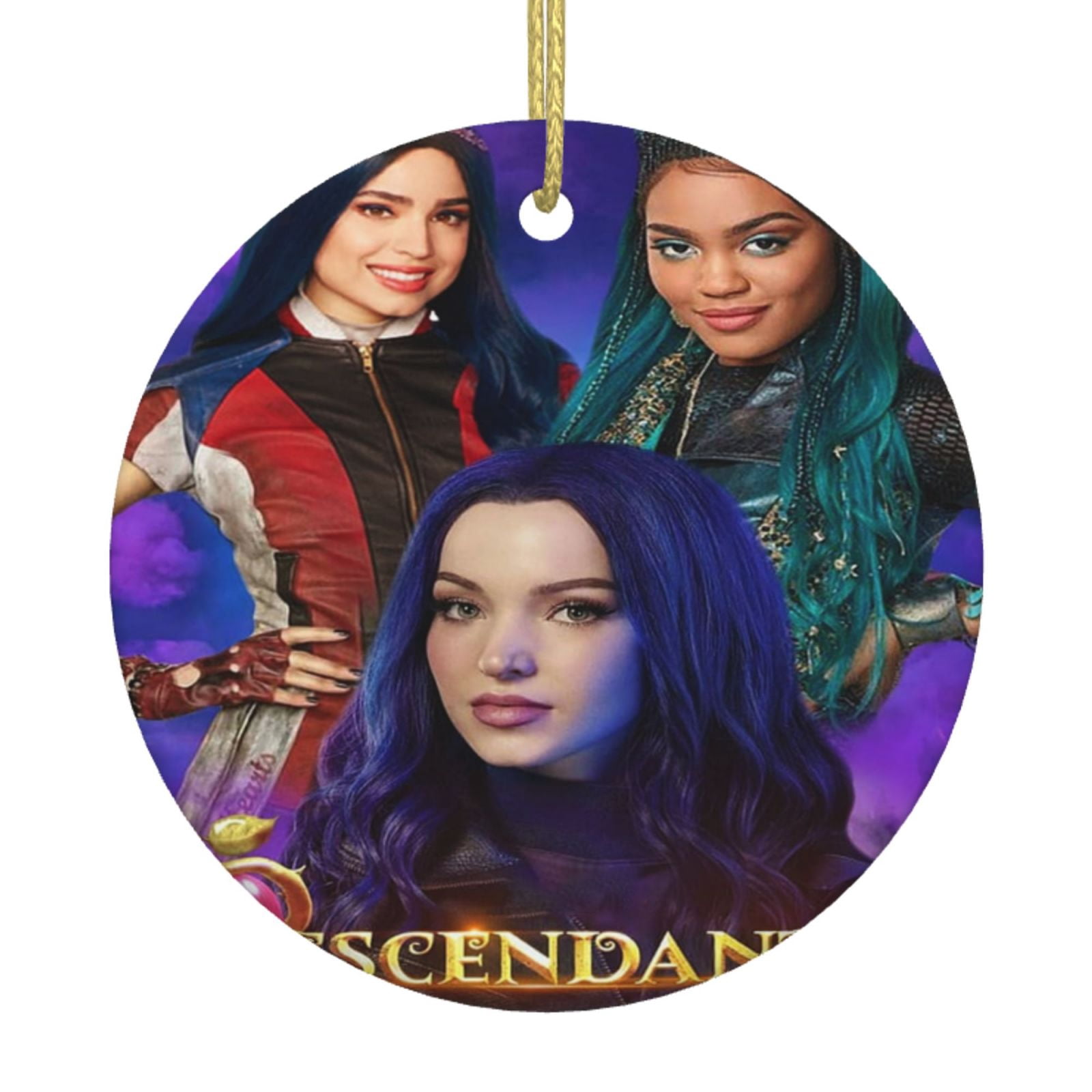 Descendan-t Round Ceramic Pendant Christmas Decoration Holiday with ...