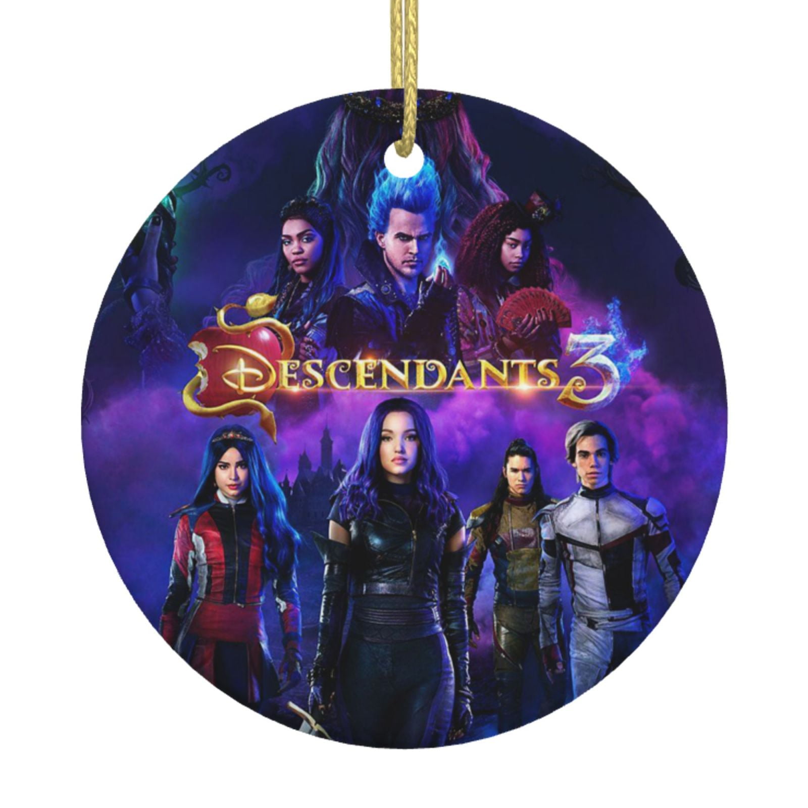 Descendan-t Round Ceramic Pendant Christmas Decoration Holiday with ...