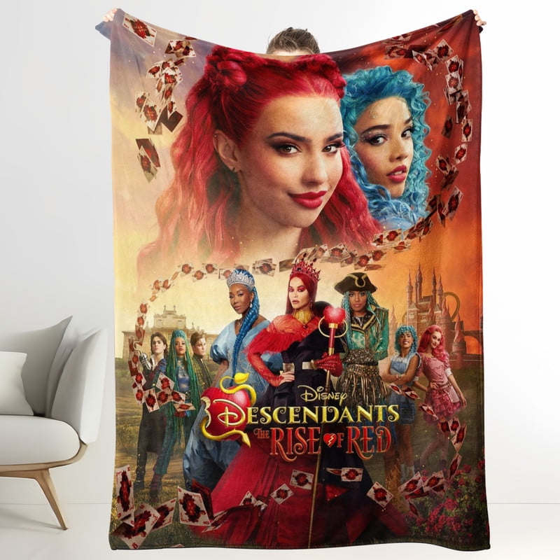 Descendants: The Rise of Red Movie Cartoon Game Soft Flannel Throws ...