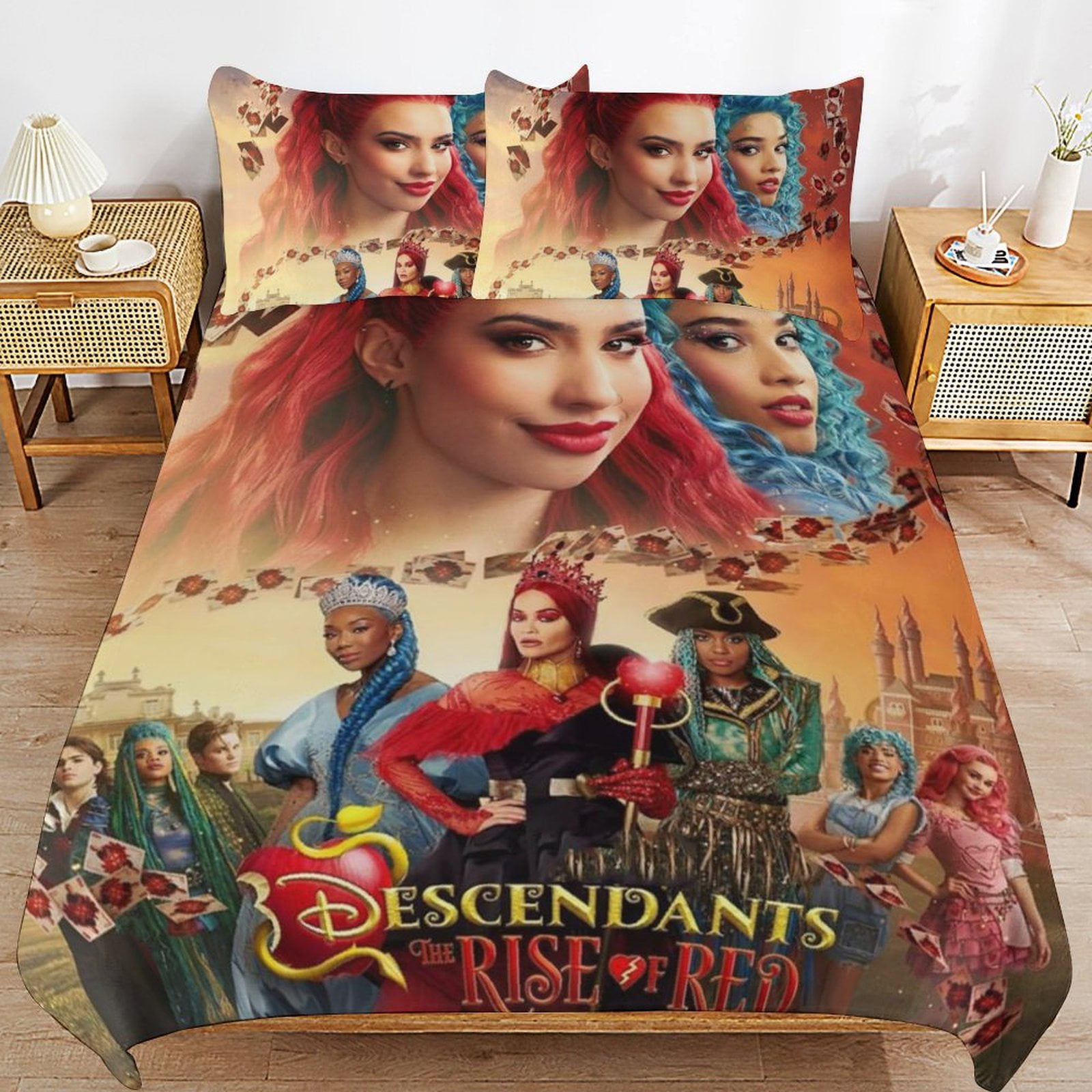 Descendants The Rise of Red 3 Pieces Bedding Set Double Sided Printing ...