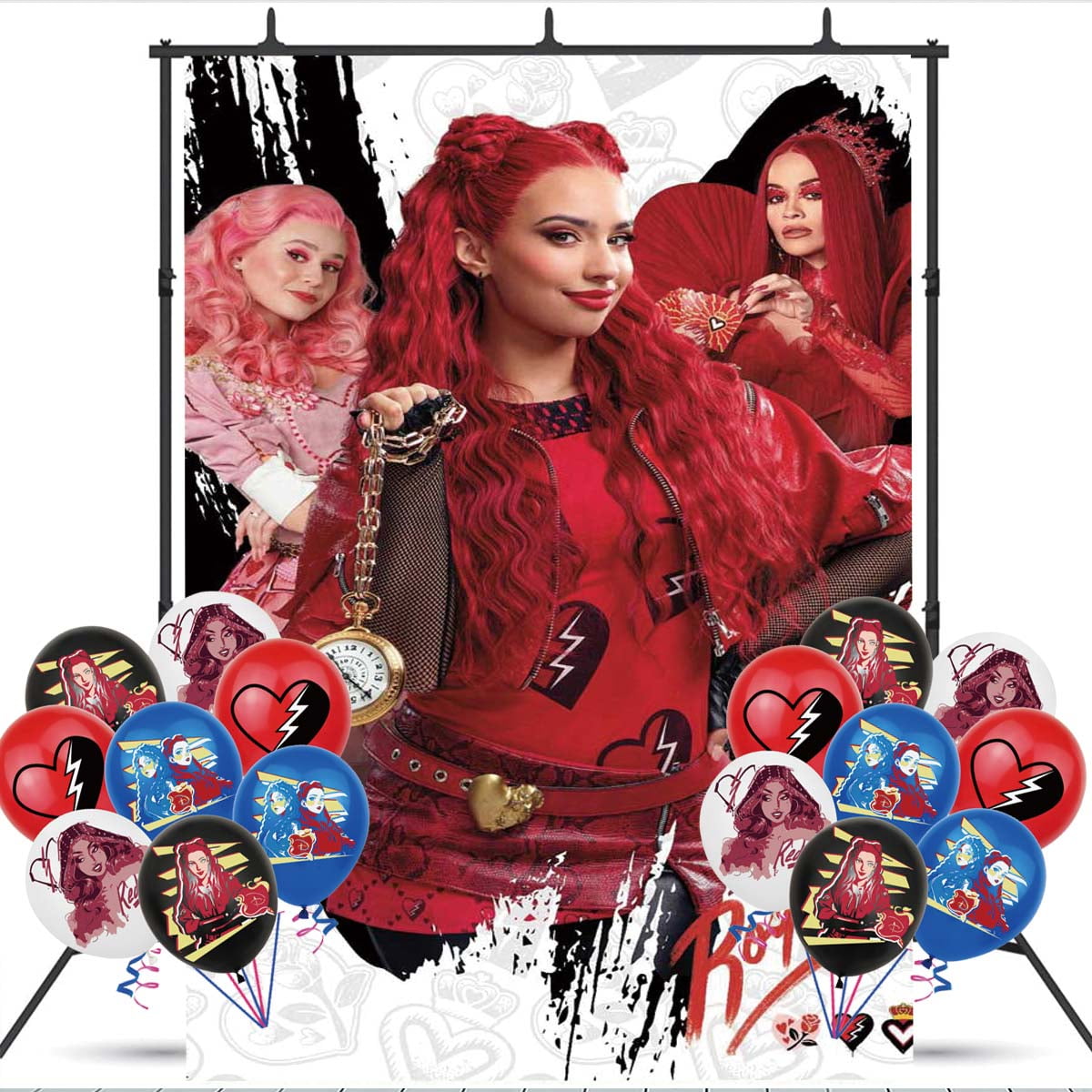 Descendants The Rise of Red Banner Wall Decor Party Decorations ...