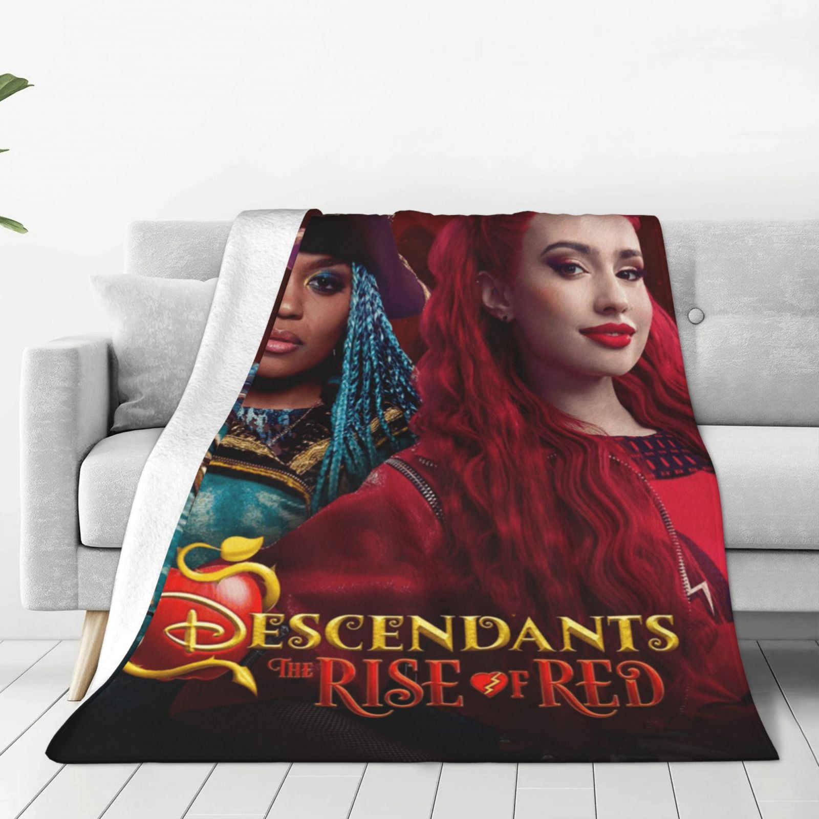 Descendants The Rise of Red Blanket Flannel Fleece Cozy Fuzzy Soft ...