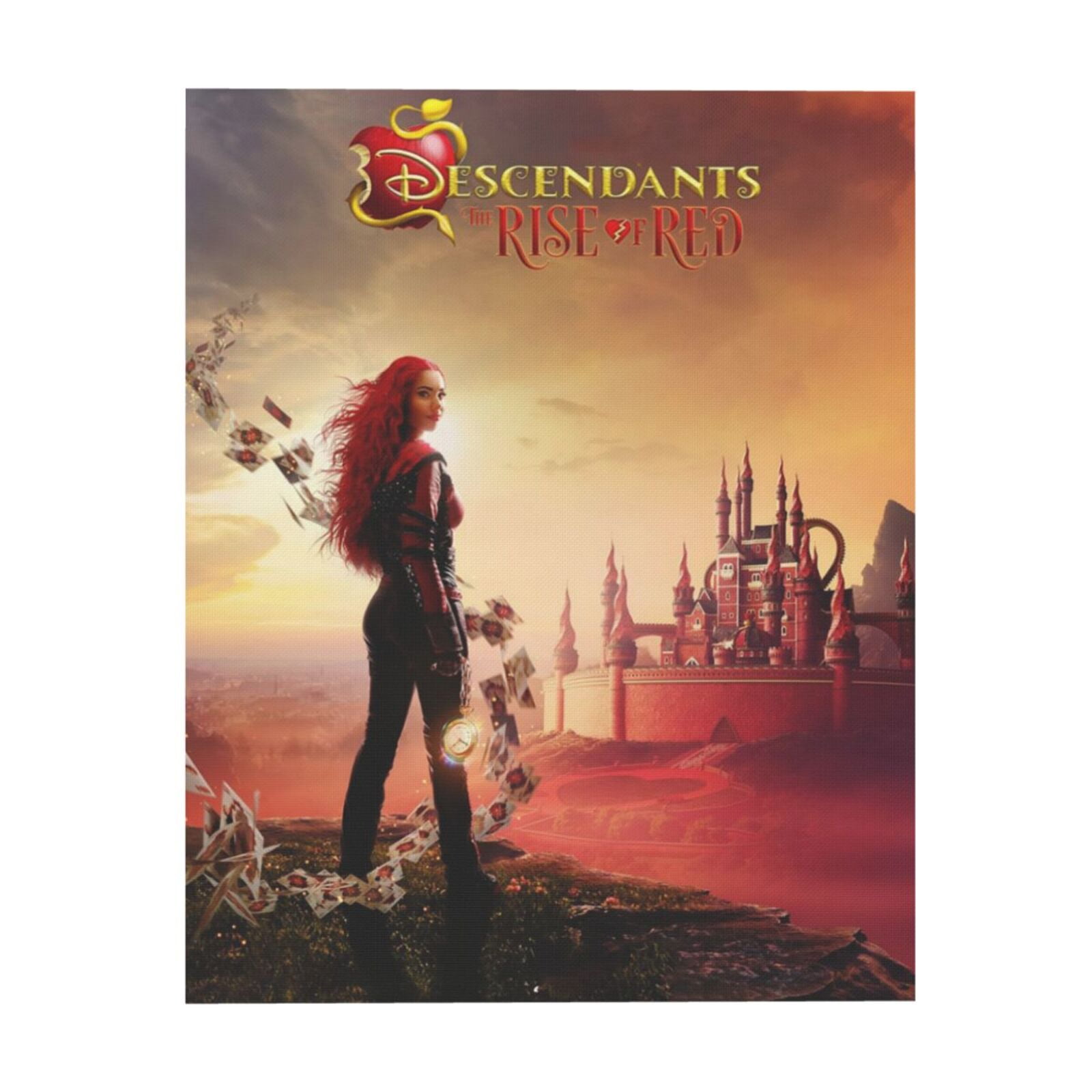 Descendants The Rise of Red Canvas Decorative Poster Unframed Wall Art ...