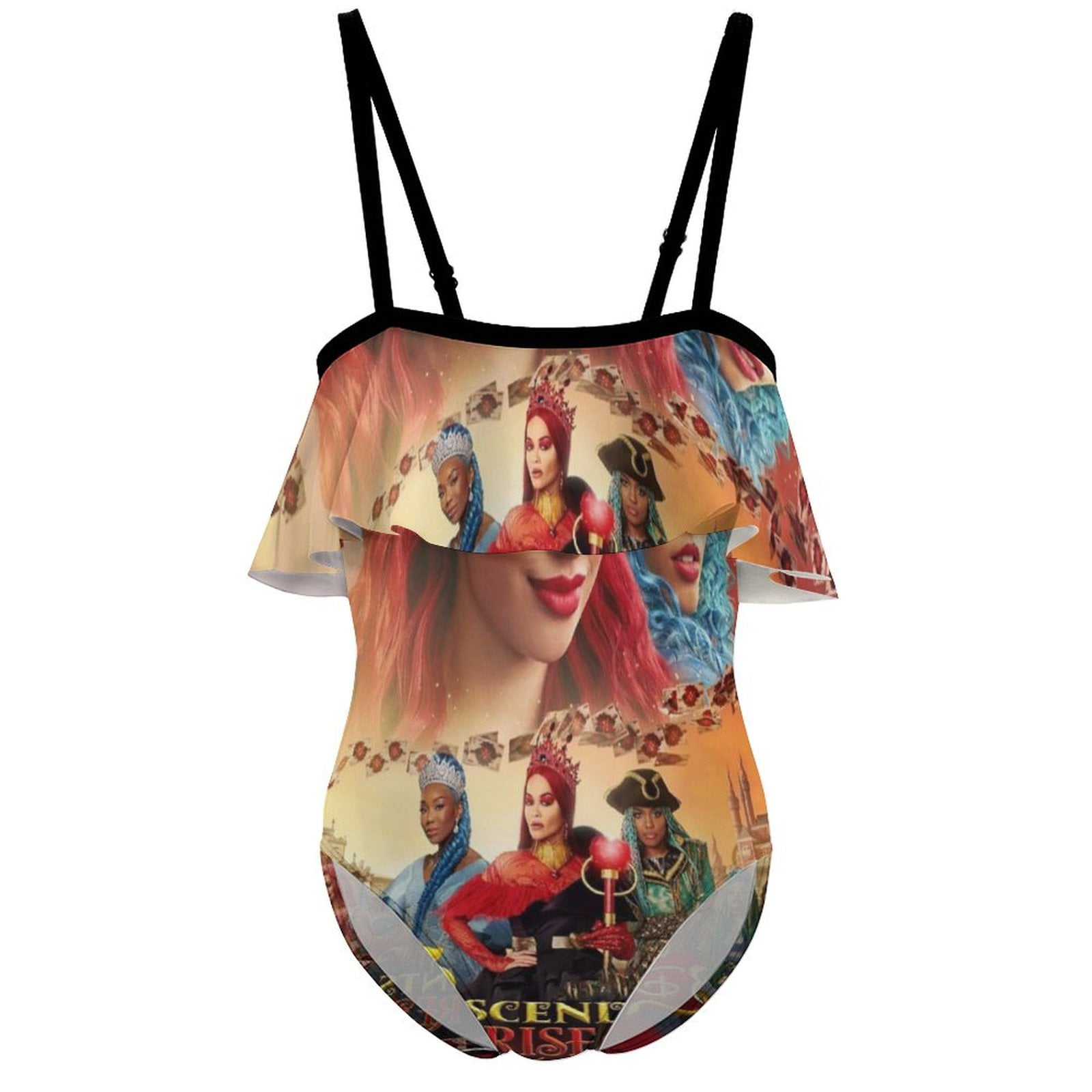 Descendants The Rise of Red Children's Swimsuit Adjustable Off Shoulder ...