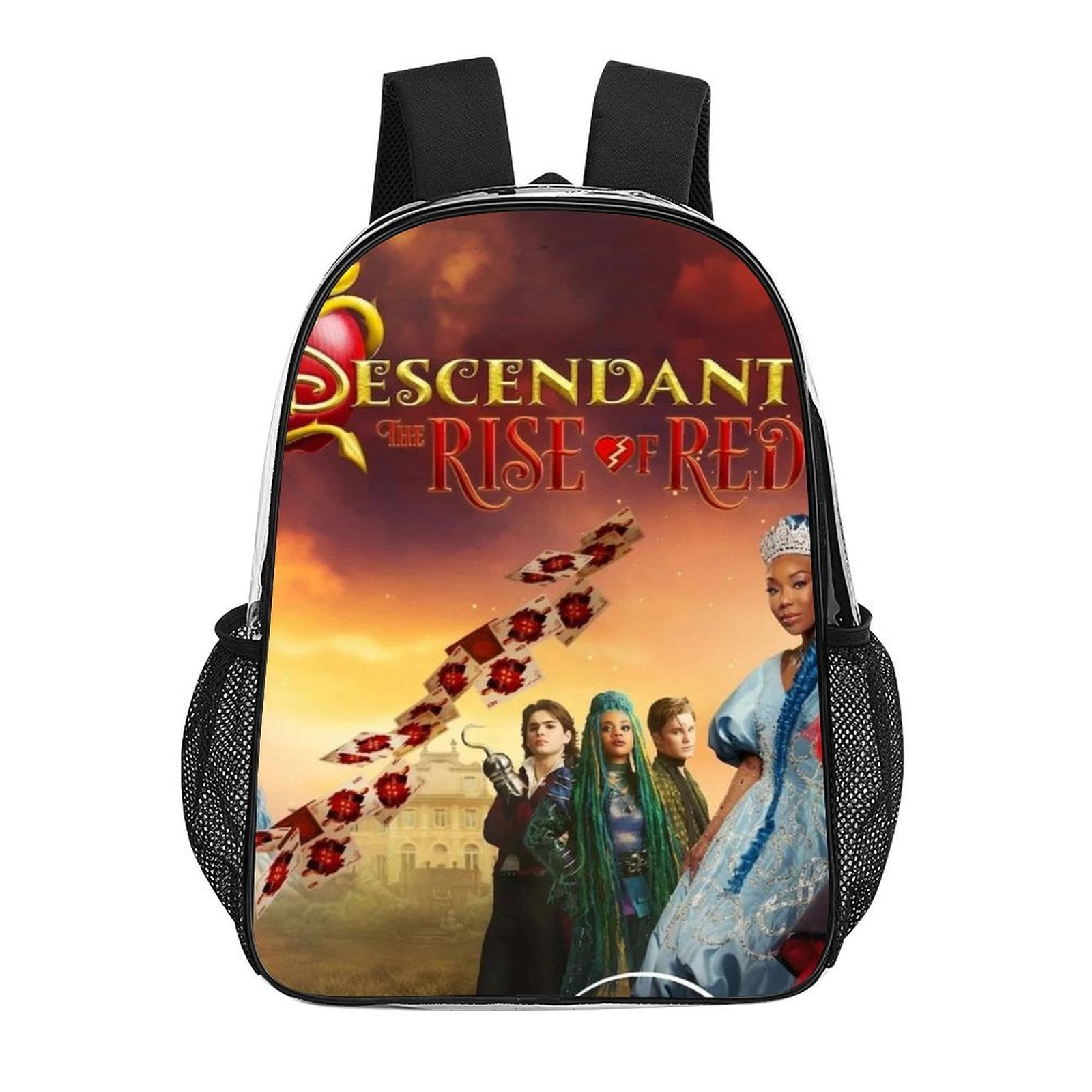 Descendants The Rise of Red Clear Backpack 17 Inch Transparent Bag ...