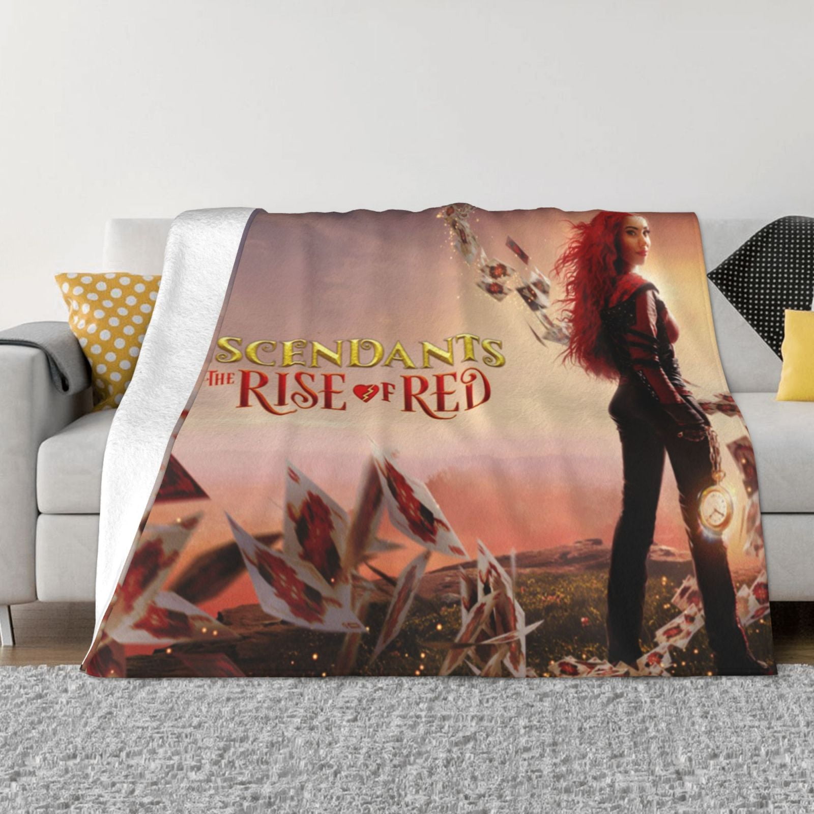 Descendants The Rise of Red Film Blankets Lightweight Soft Plush Throw ...