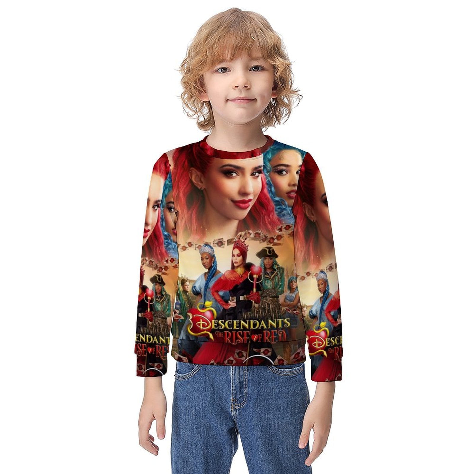Descendants The Rise of Red Hoodie for Kids 3D Printed Pullover ...