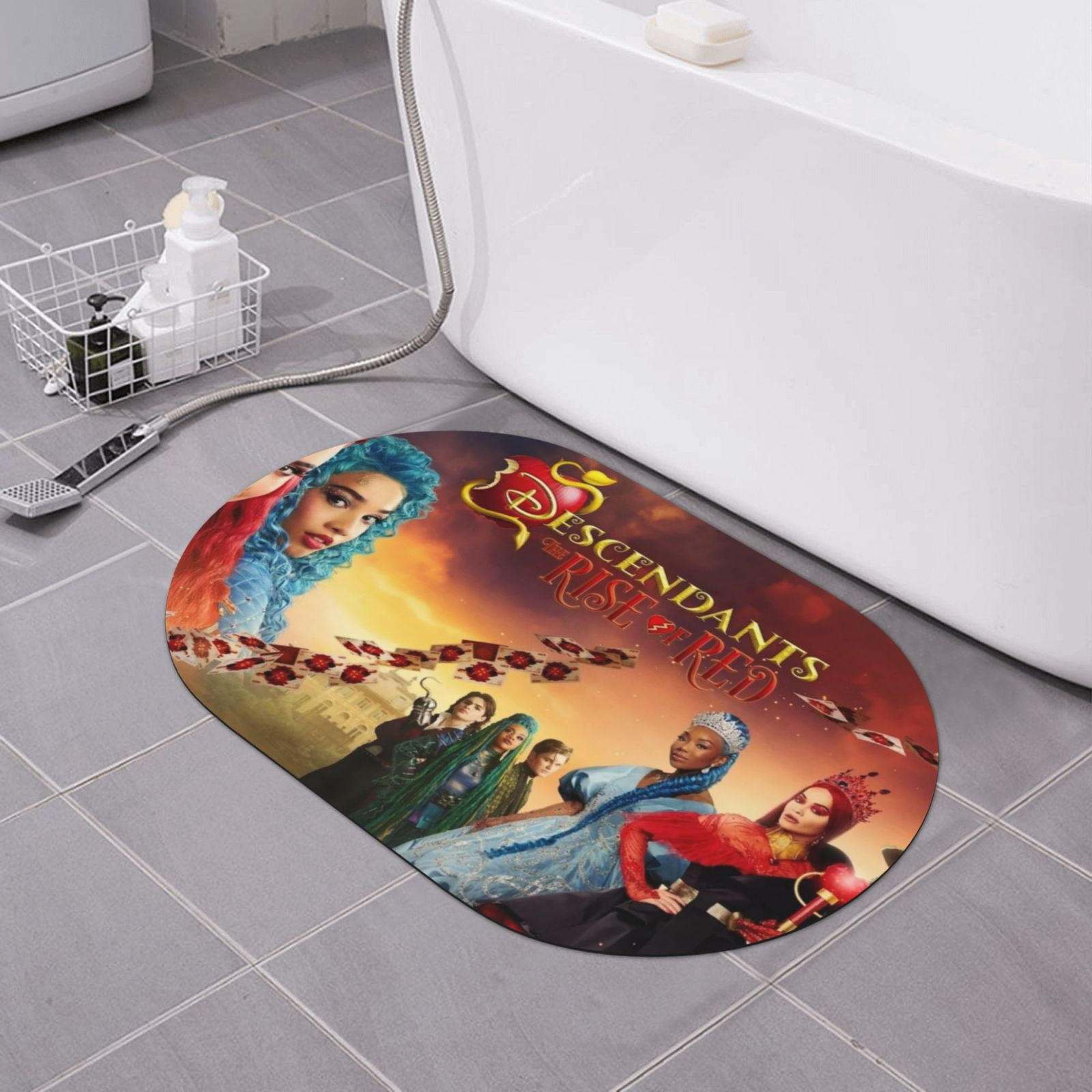 Descendants The Rise of Red Poster Diatom Mud Mat Soft Super Absorbent ...