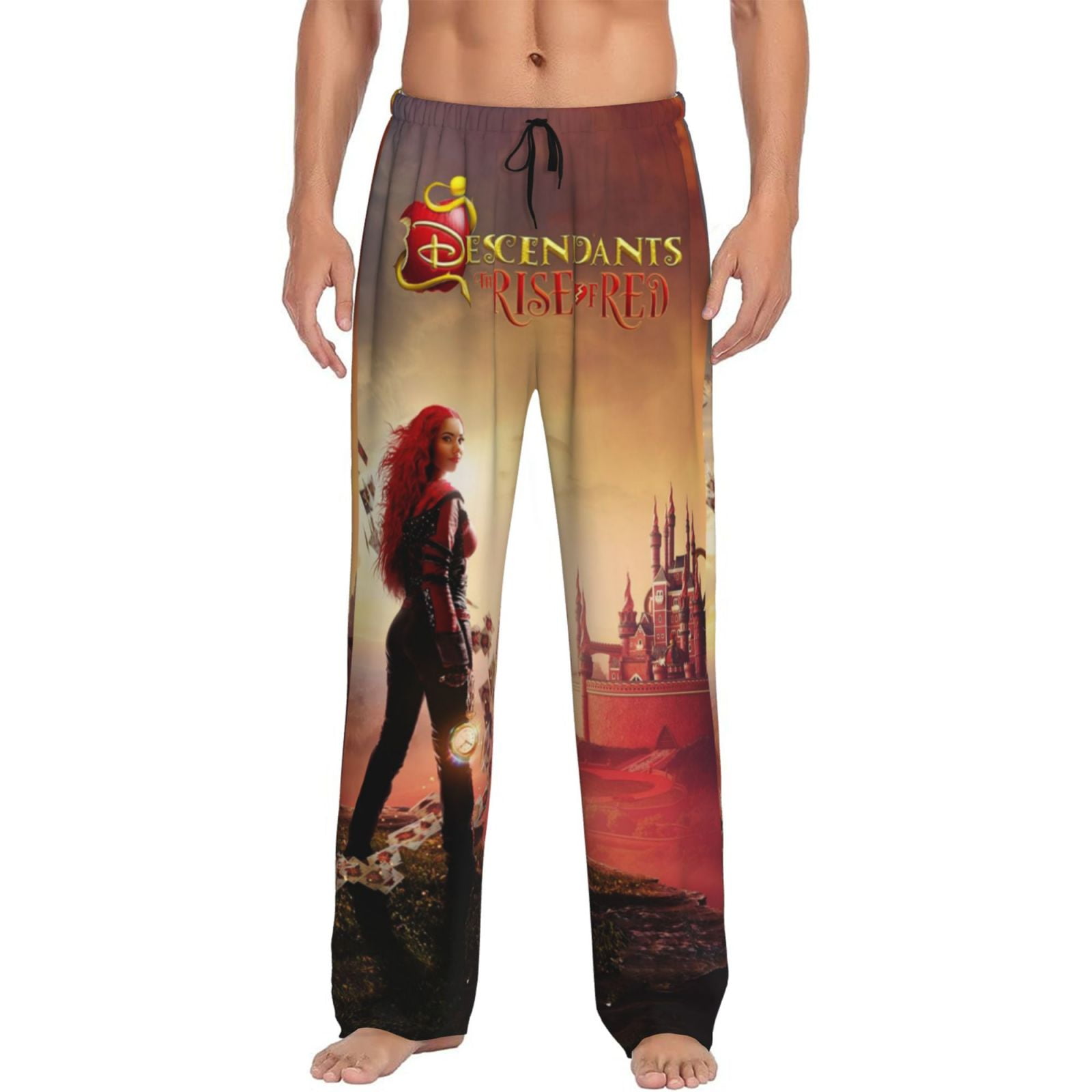 Descendants The Rise of Red Poster Men's Pajama Pants With Pockets ...