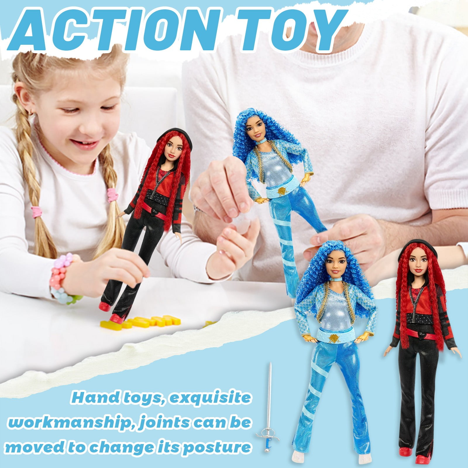 Descendants: The Rise of Red Queen Fashion Doll with Movie-Inspired ...