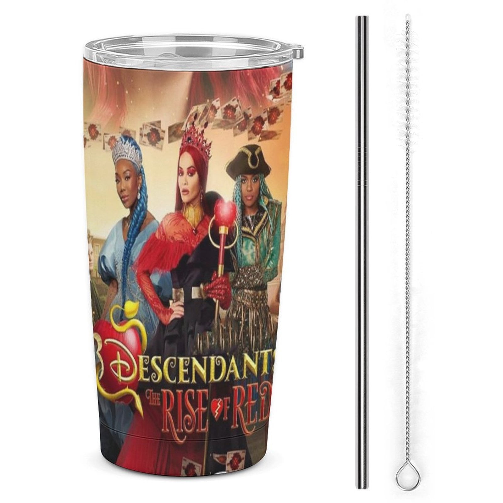 Descendants The Rise of Red Stainless Steel Car Cup Thermal Vacuum ...