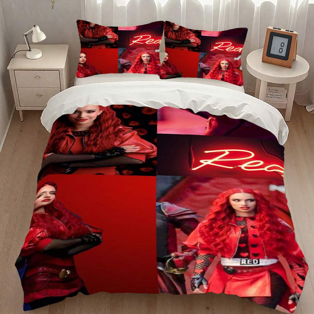 Descendants The Rise of Red Toddler Bedding Set Christmas for Child ...