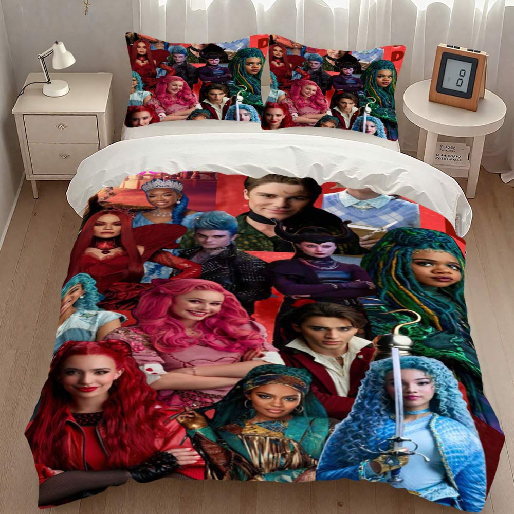 Descendants The Rise of Red Toddler Sheet Pillow Comforter Bedding Set ...
