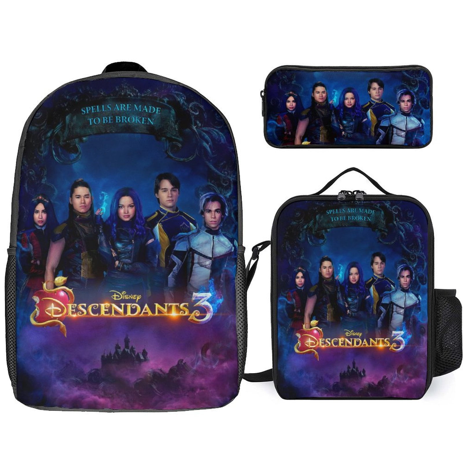 Descendants: The Rise of Red Unisex Backpack Set, Descendants 3 Piece ...