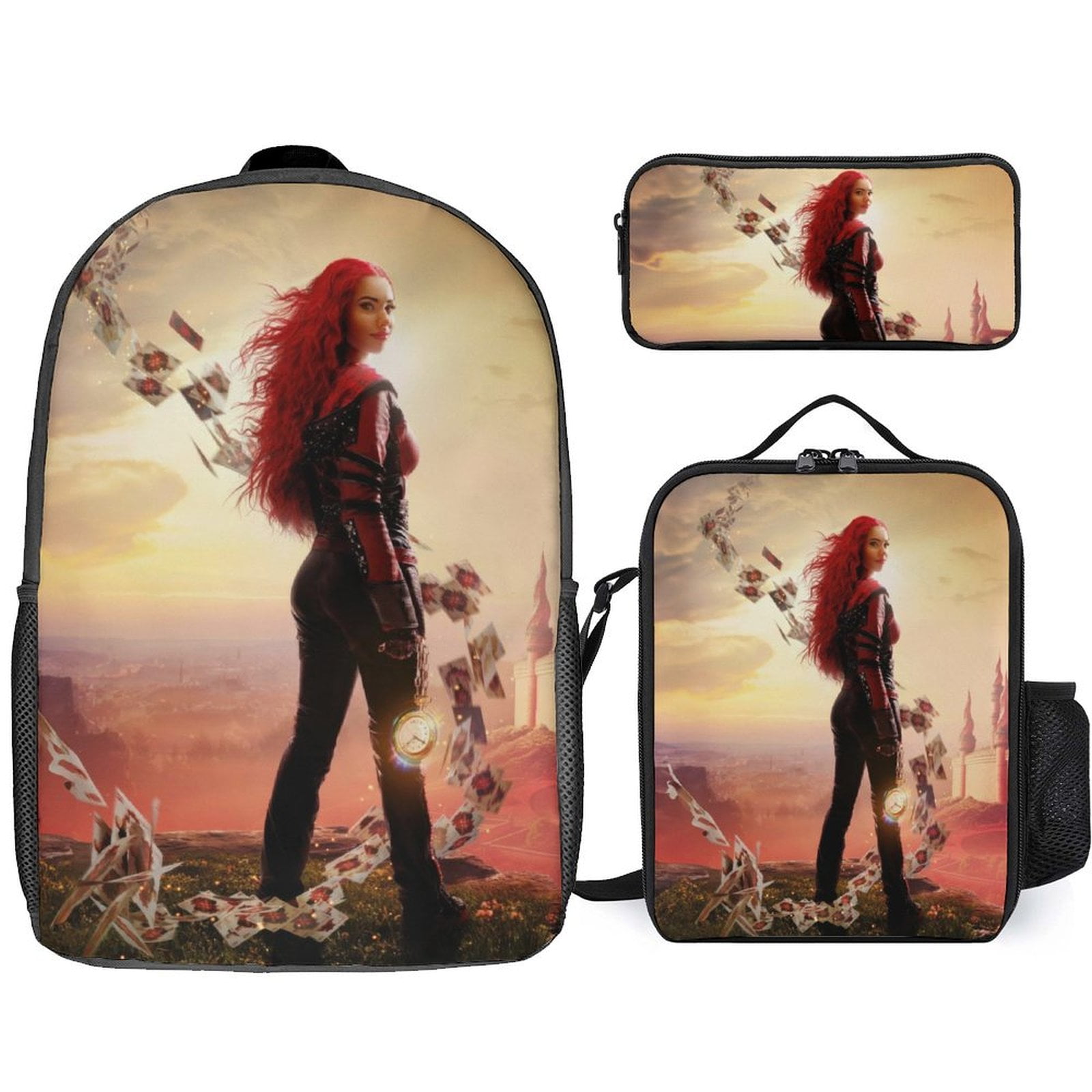 Descendants: The Rise of Red Unisex Backpack Set, Descendants 3 Piece ...