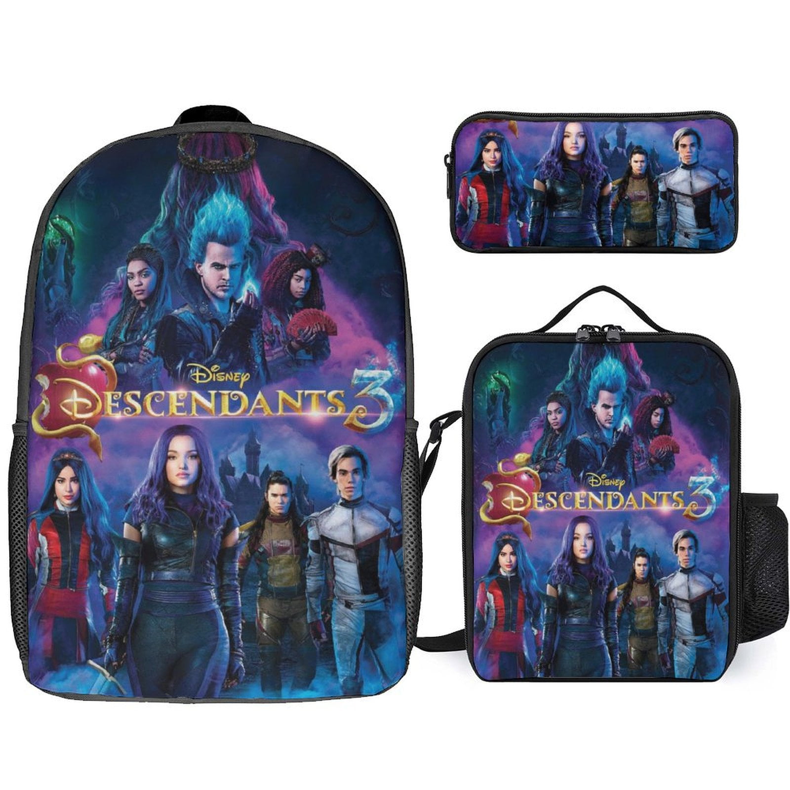 Descendants: The Rise of Red Unisex Backpack Set, Descendants 3 Piece ...