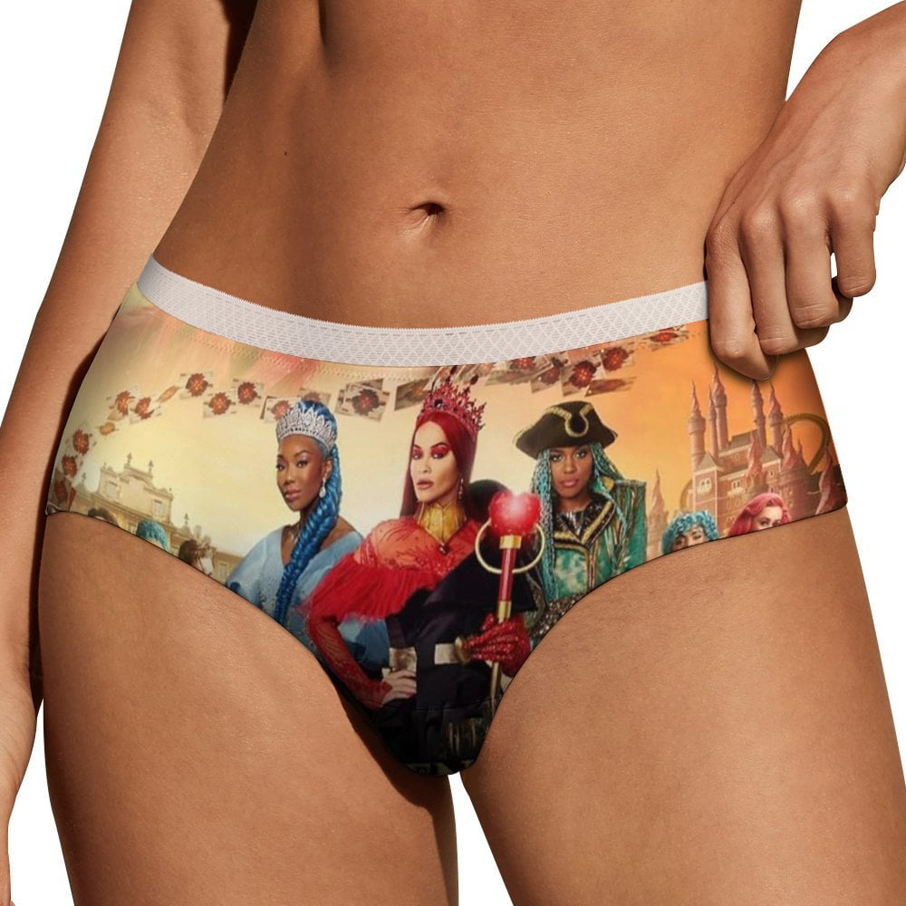 Descendants The Rise of Red Women's Brief Lady Lace Underwear Breathable Elastic Sexy Bikini ...