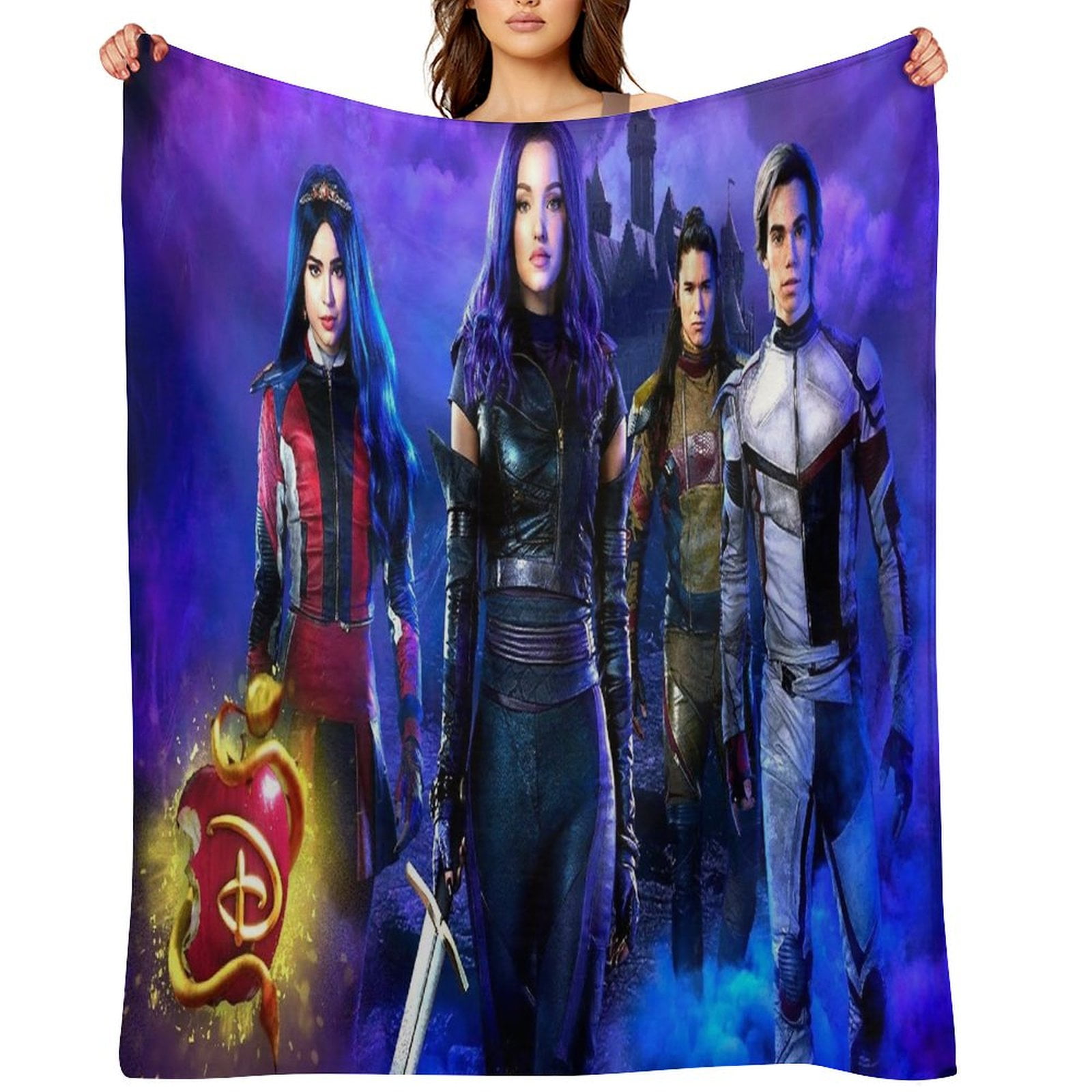 Descendants Throw Blanket Soft Cozy Warm College Printing Oversized ...