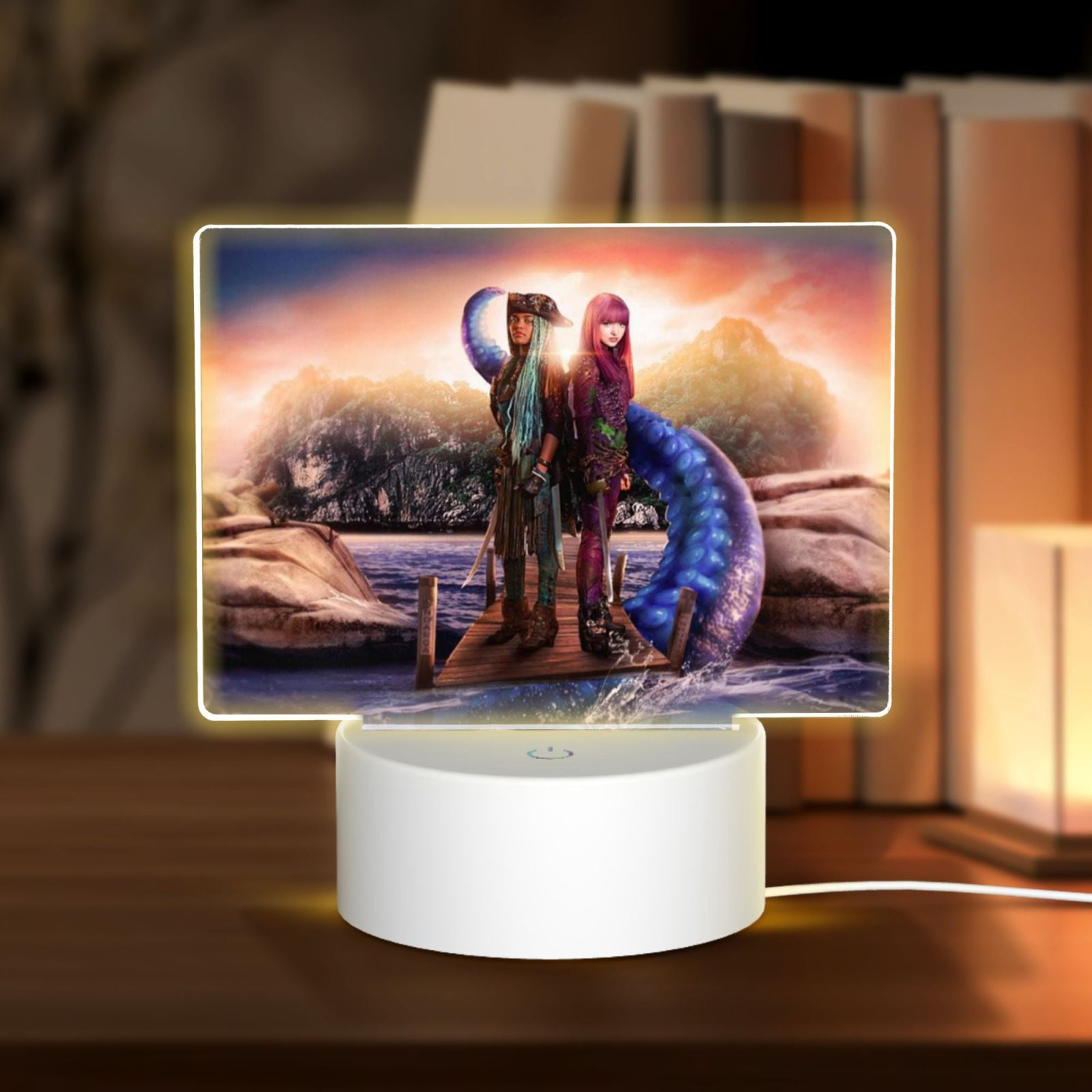 Descendants Undersea Rectangular Acrylic Night Light Adjustable 3 Light ...