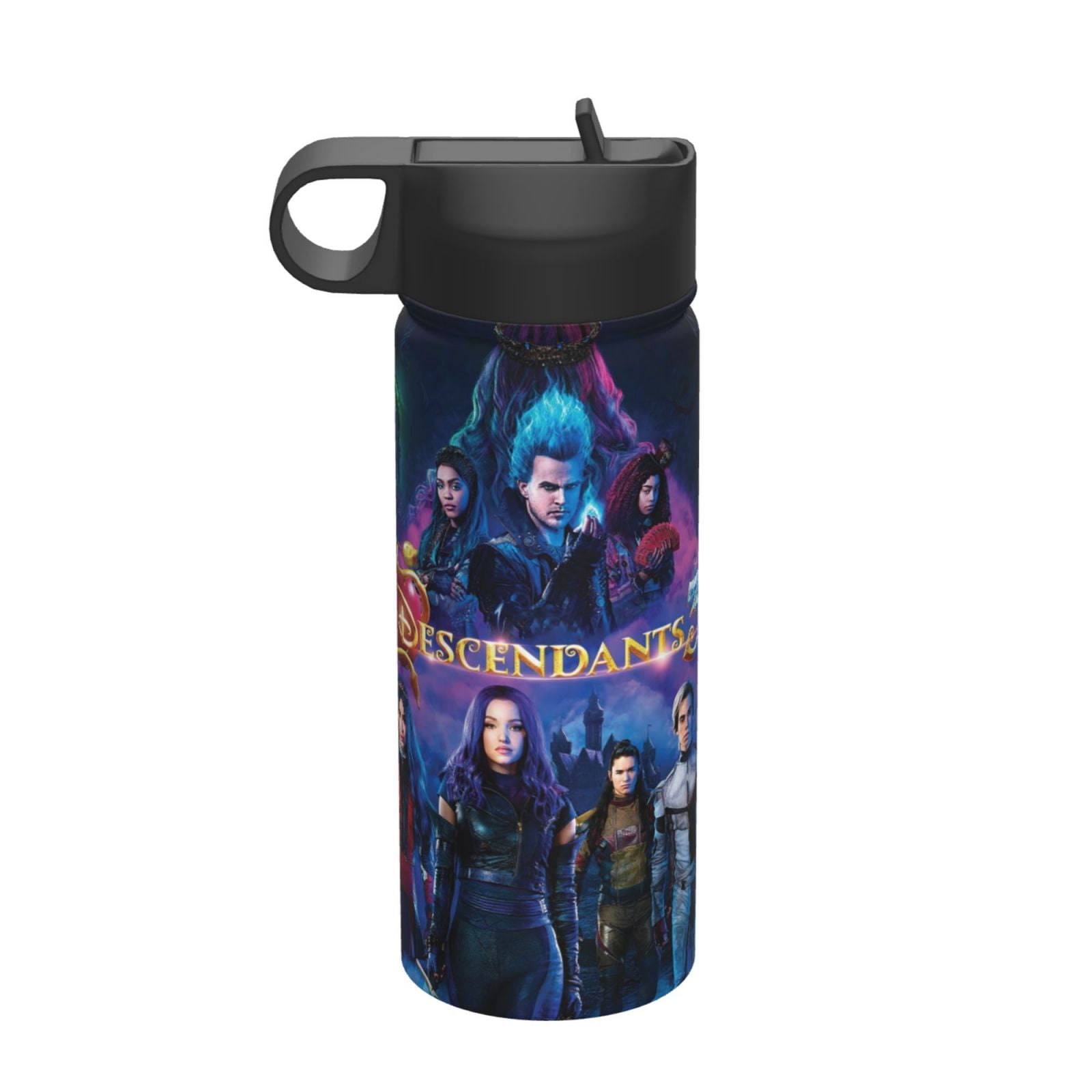 Descendants Water Bottle, Cute Pattern Stainless Steel Vacuum Insulated ...